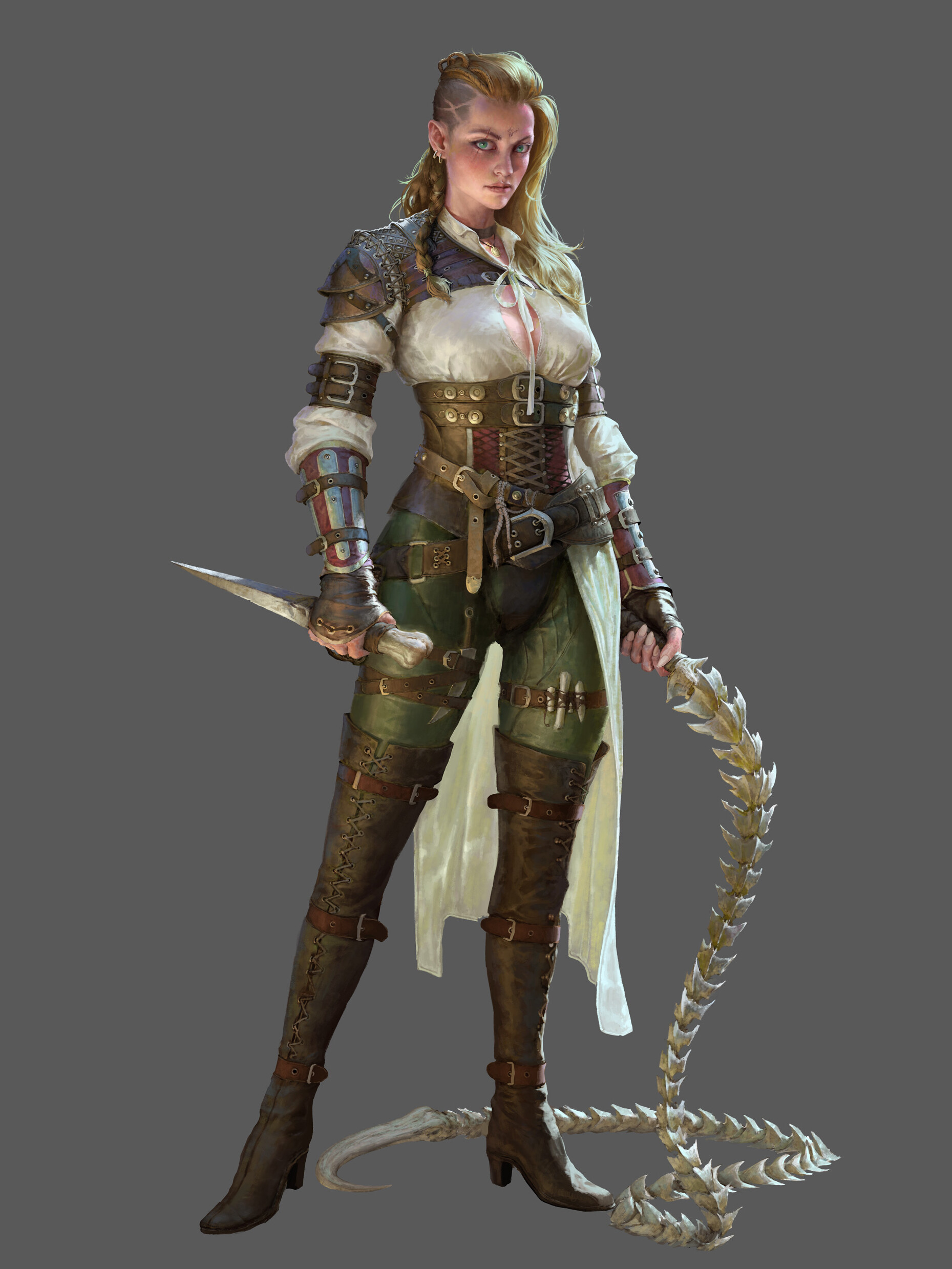 ArtStation - Bone Whip Warrior
