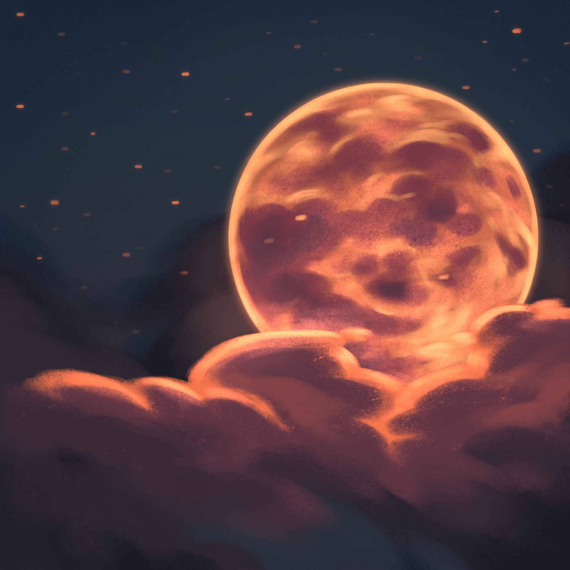 ArtStation - Moon - Color Study