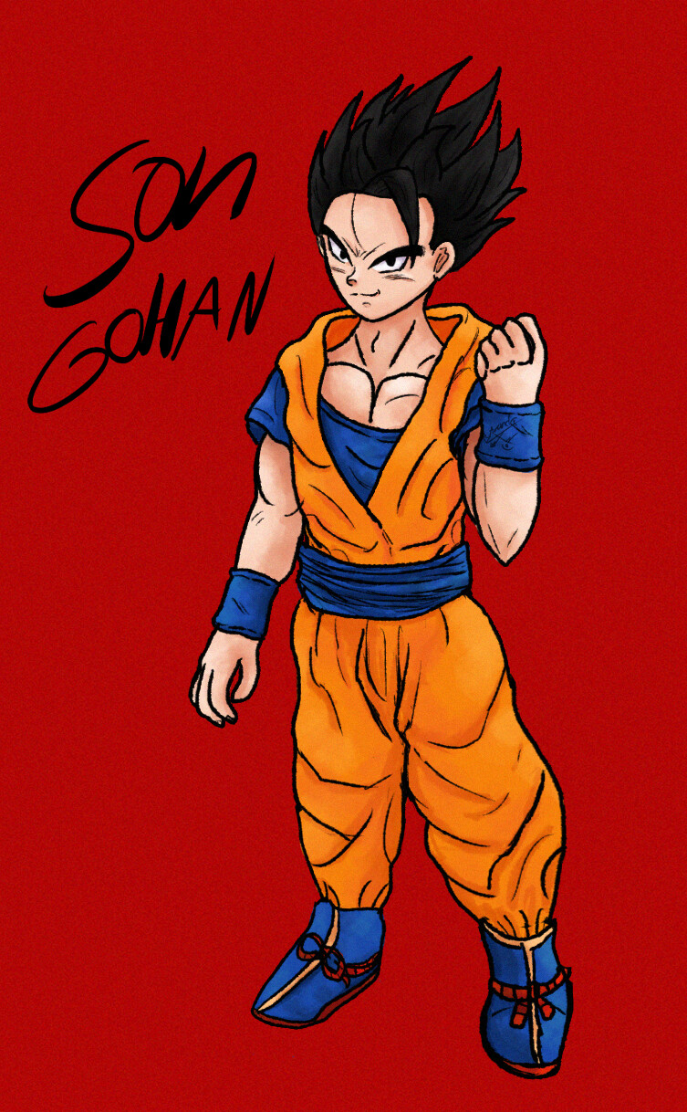 ArtStation - SON GOHAN - DRAGON BALL
