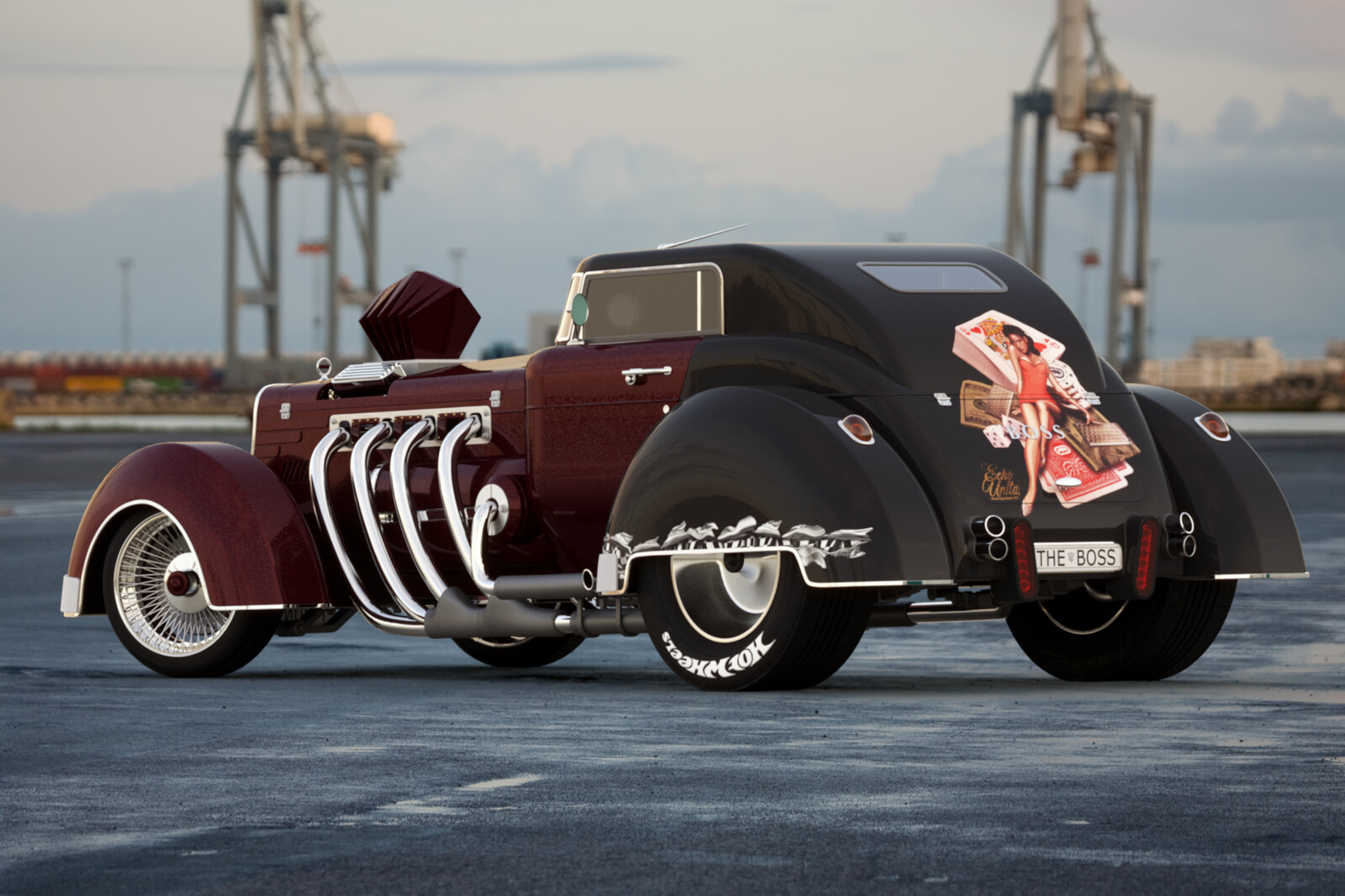 Antonio Neto - 3D render - The Boss Car