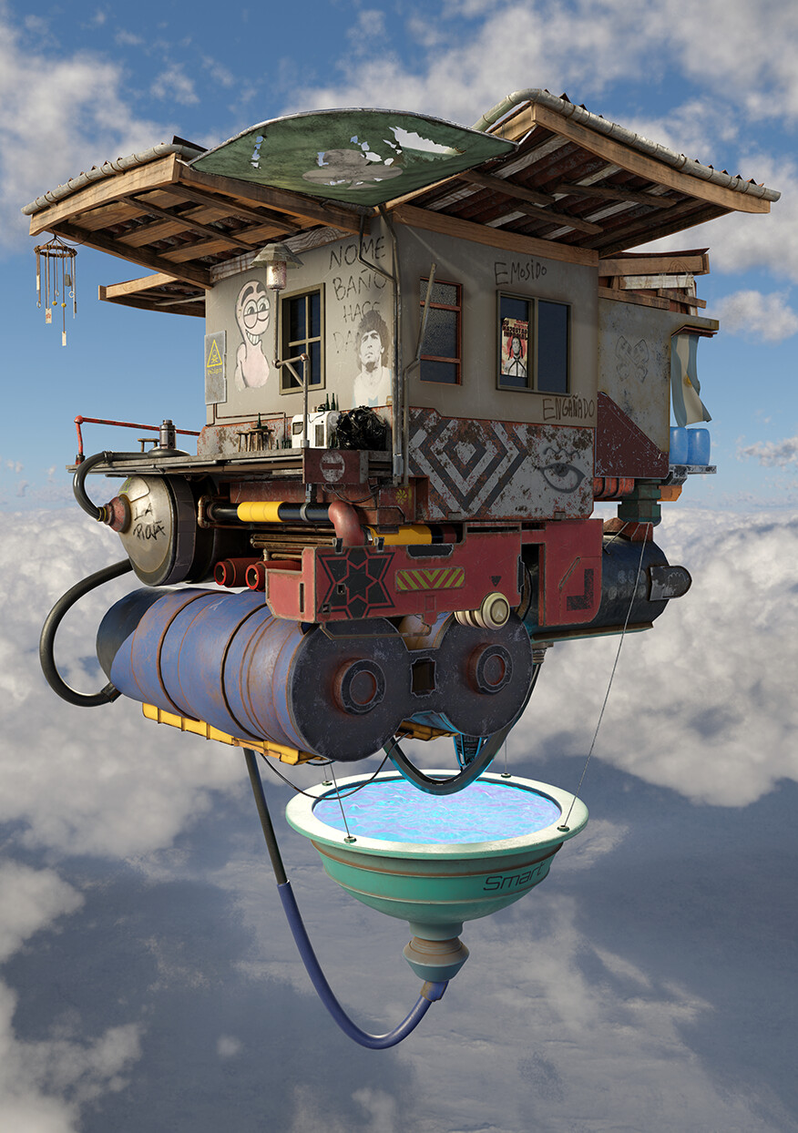 ArtStation - Little flying house