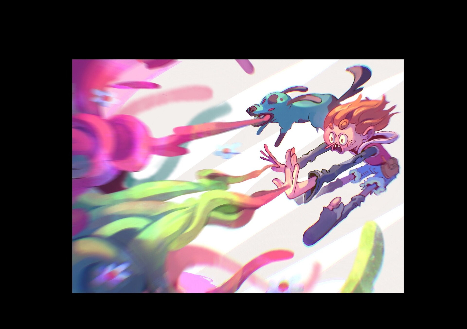 ArtStation - Rainbow Power Attack