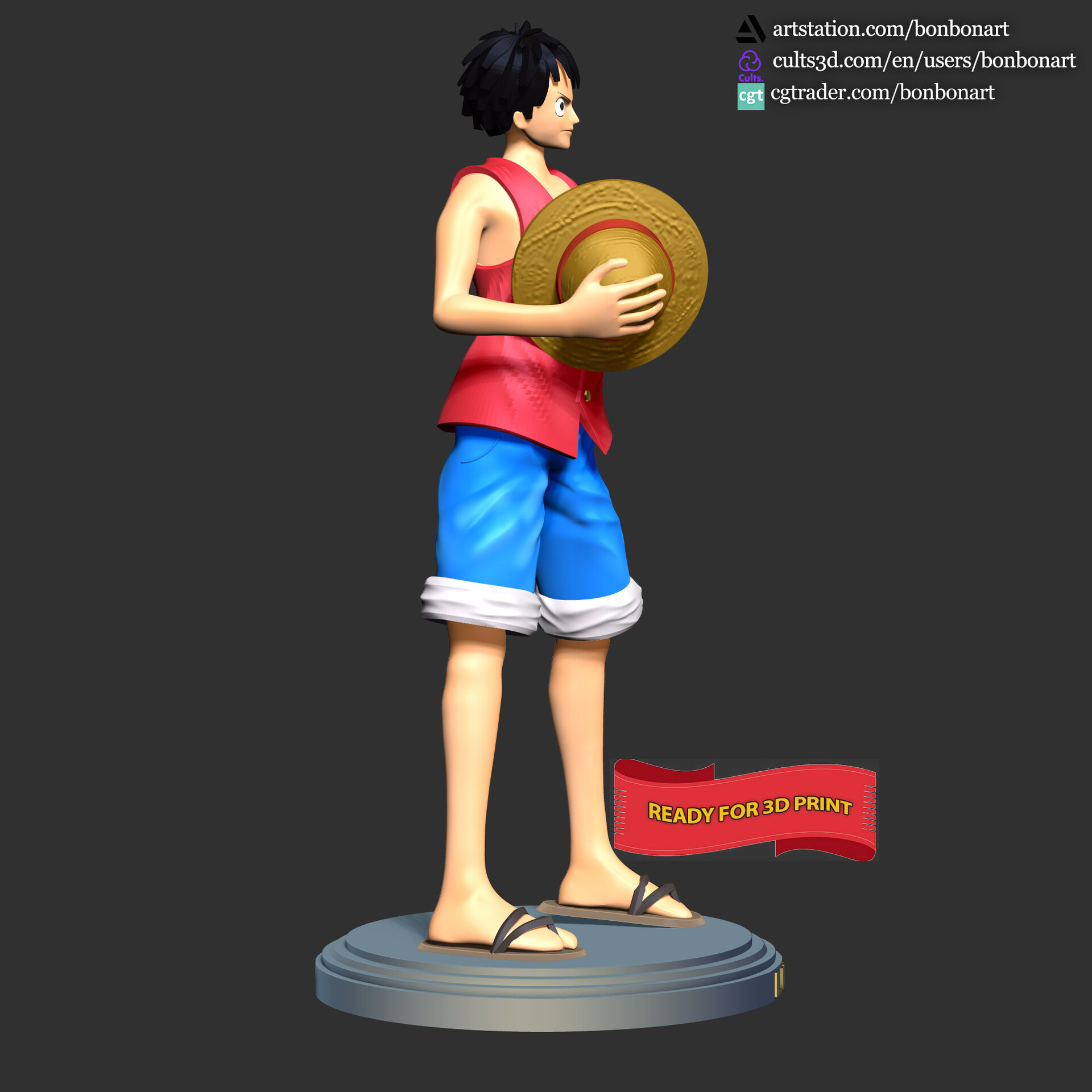Bon Bon Art - Luffy- One Piece