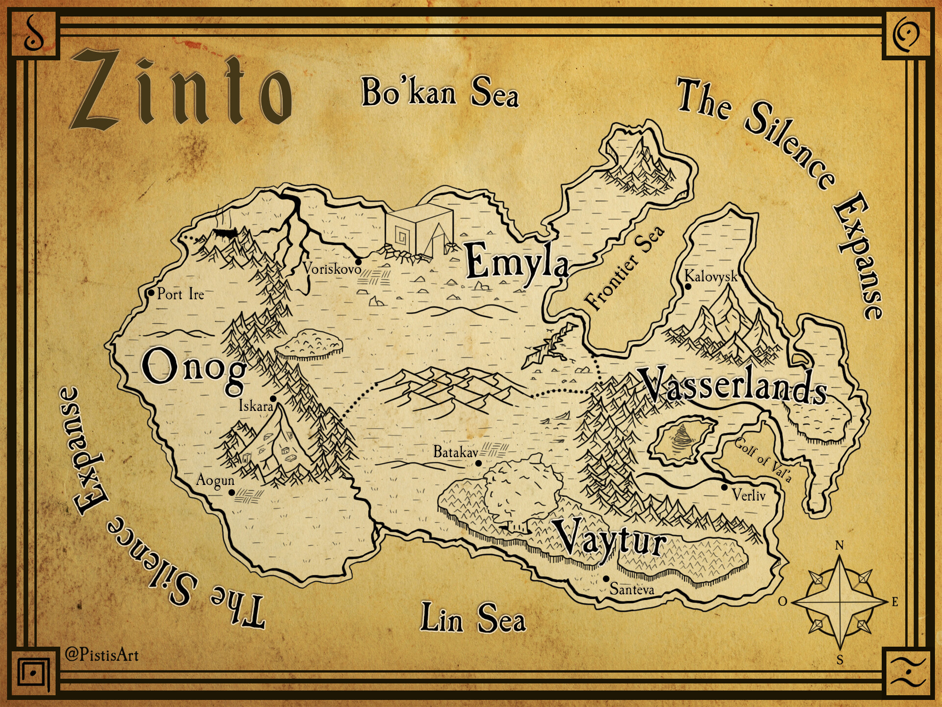 ArtStation - Map of Zinto