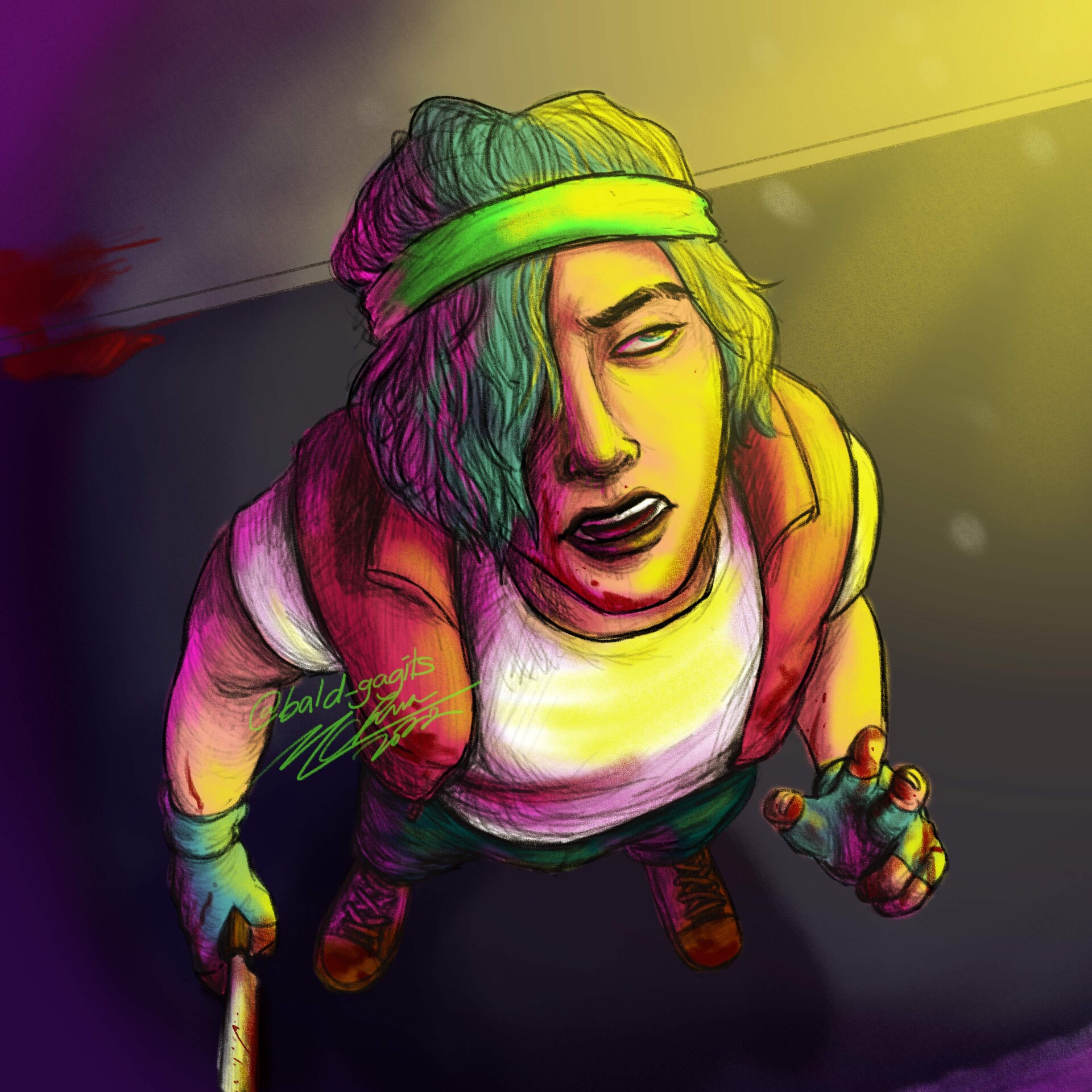 Hotline Miami Biker Art