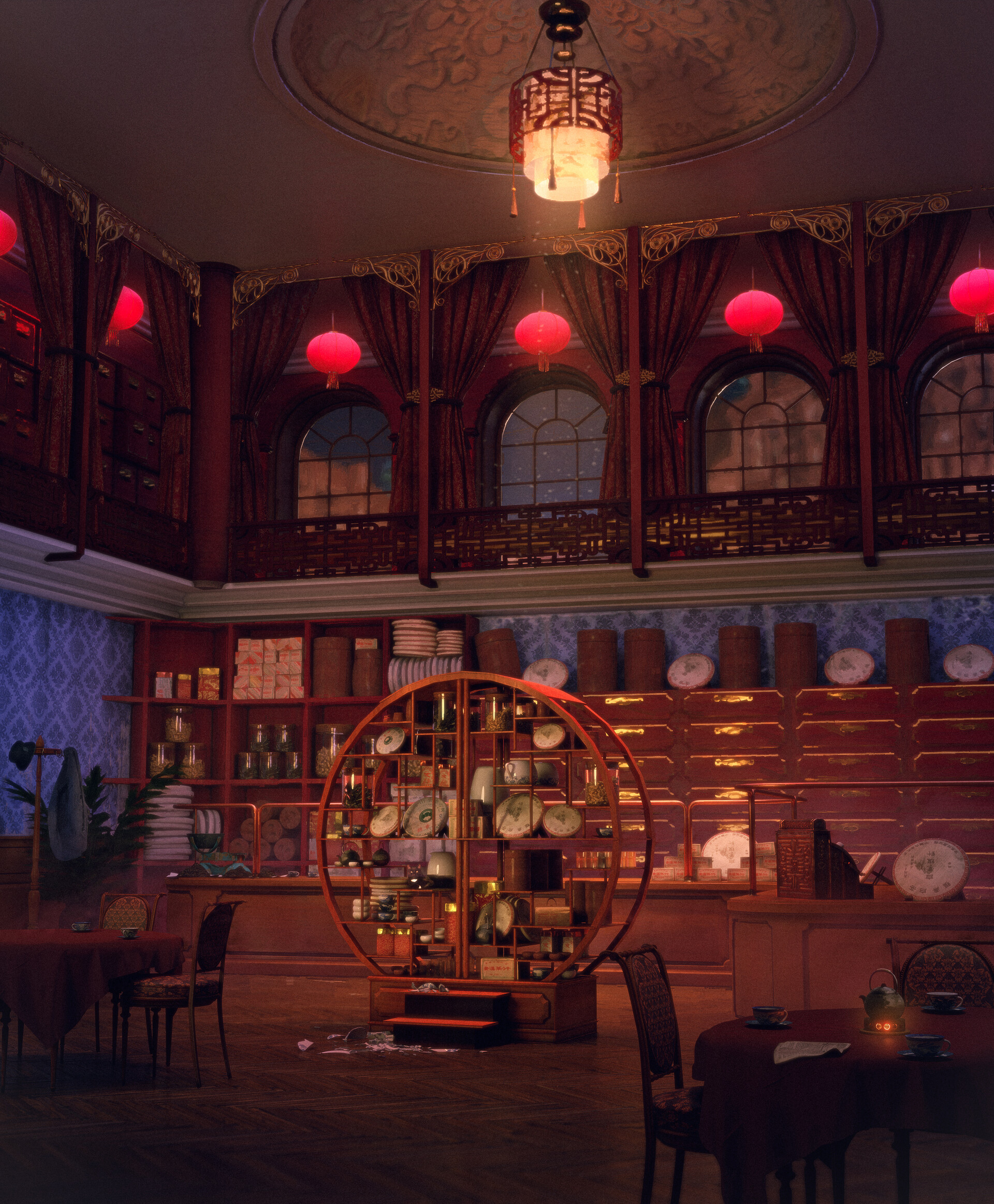 ArtStation - Chinese Tea House