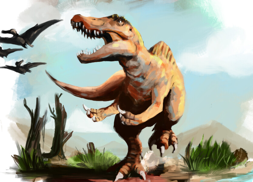 ArtStation - Angaturama (Spinosauridae) sketch
