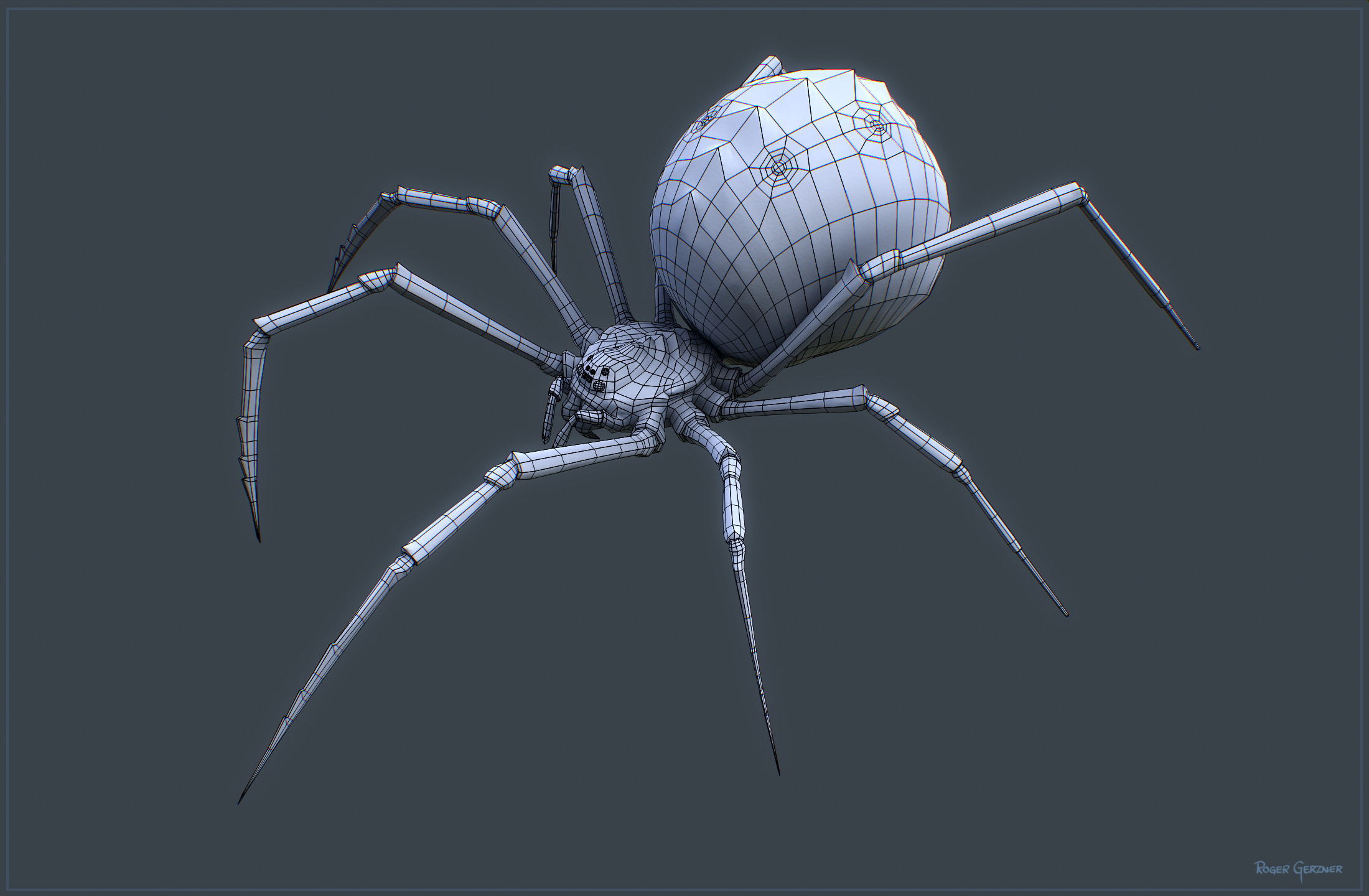 Roger Gerzner - Emerald Sword Spider (D&D Fanart)