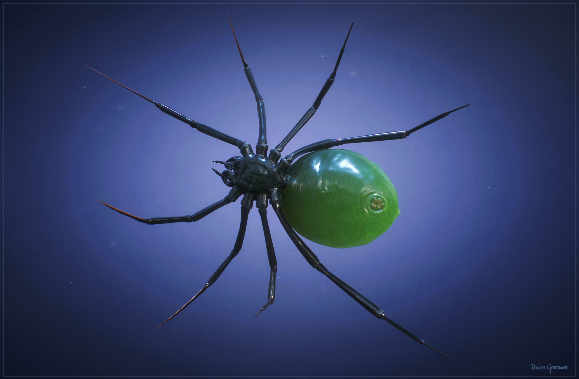 Roger Gerzner - Emerald Sword Spider (D&D Fanart)