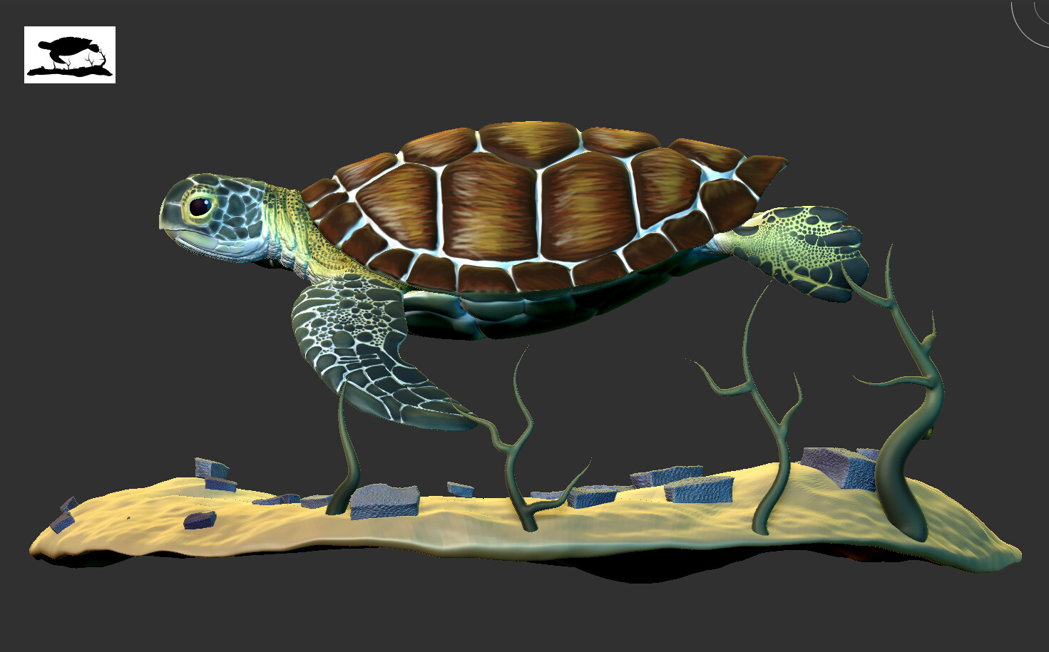 ArtStation - Reptile - Green Sea Turtle