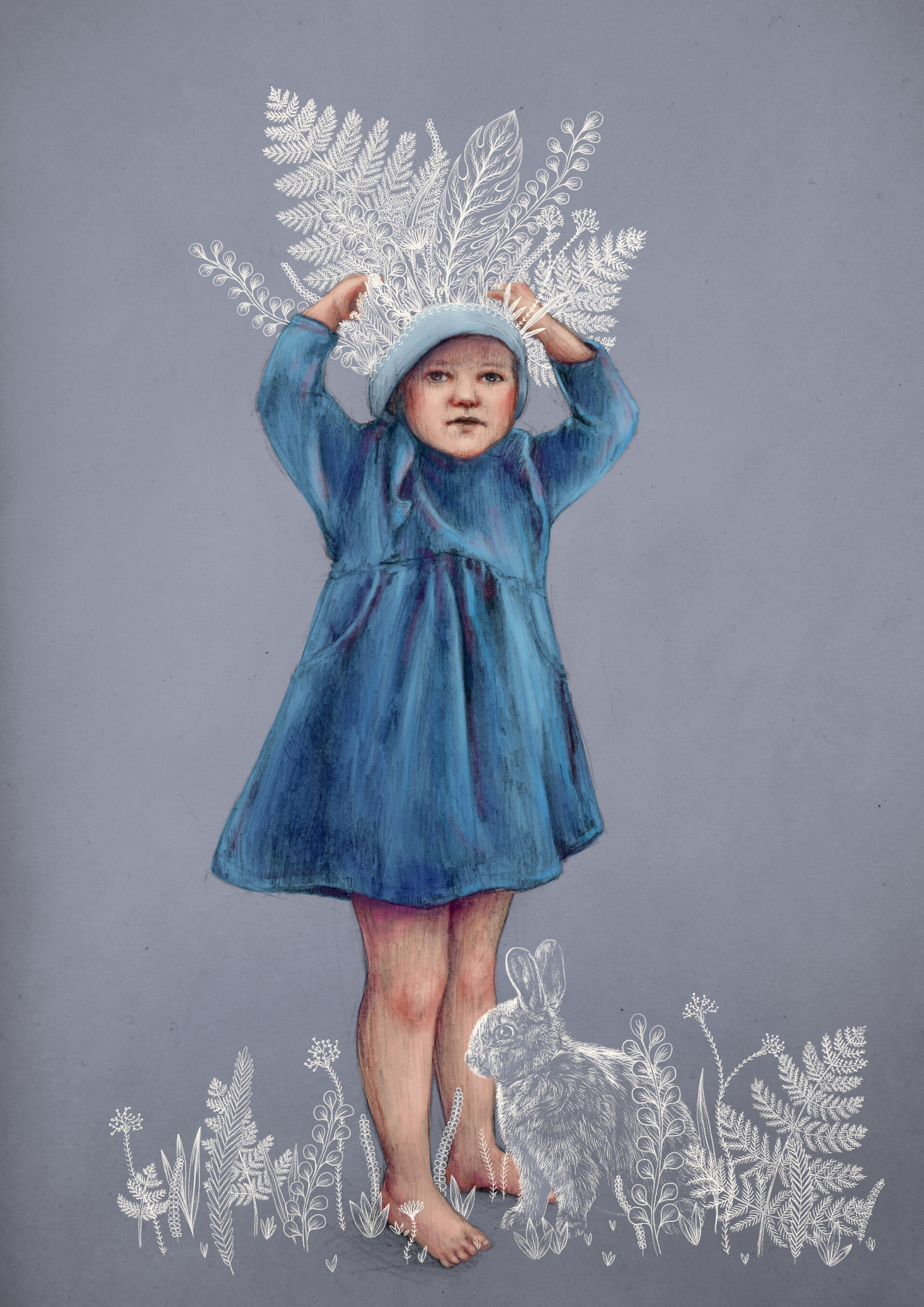 ArtStation - Girl with a rabbit