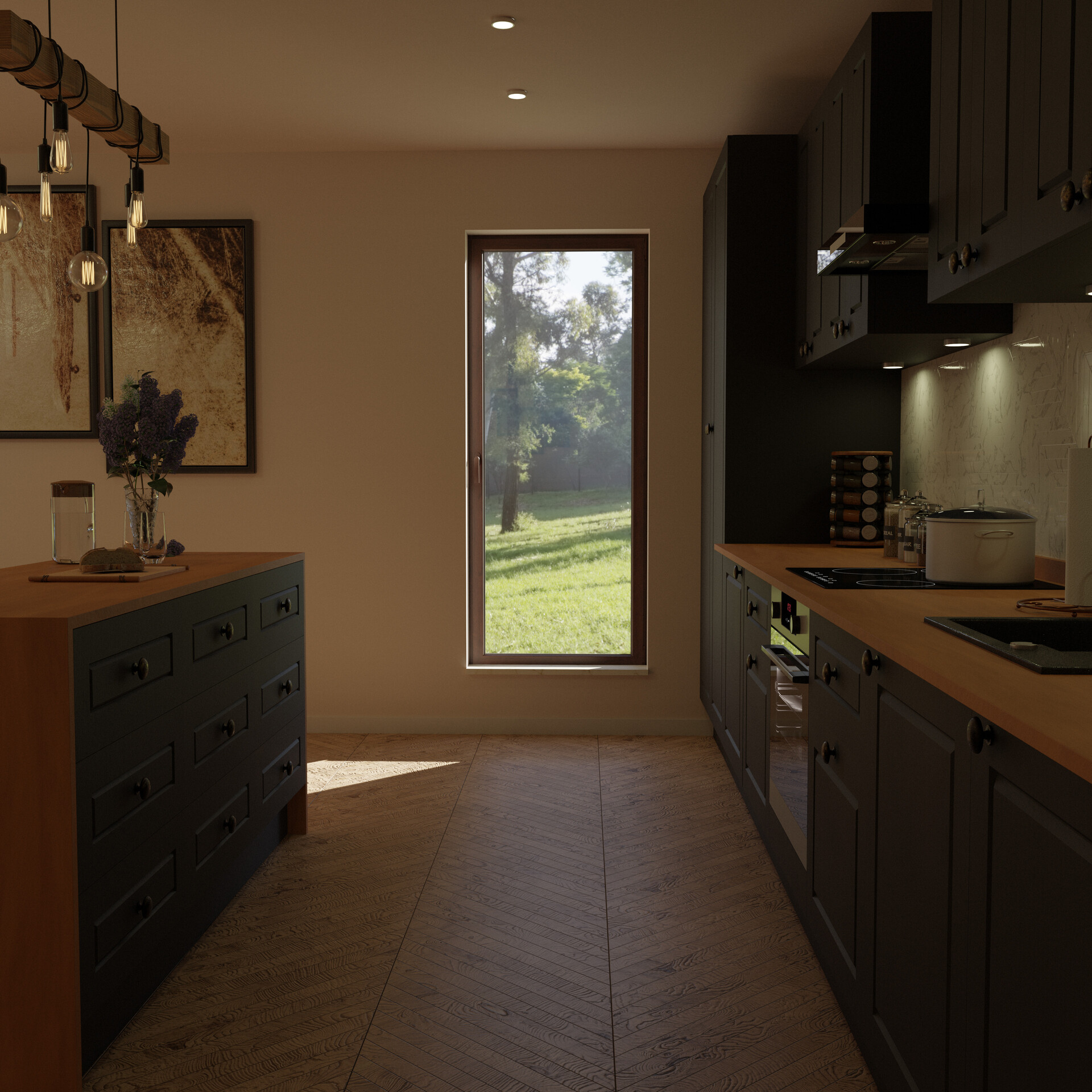 ArtStation - Kitchen at noon