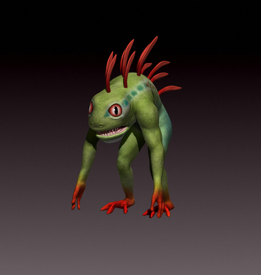 ArtStation - 3D Model of a WoW Murloc
