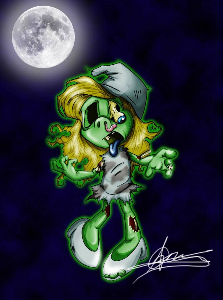ArtStation - Zombie Smurfette