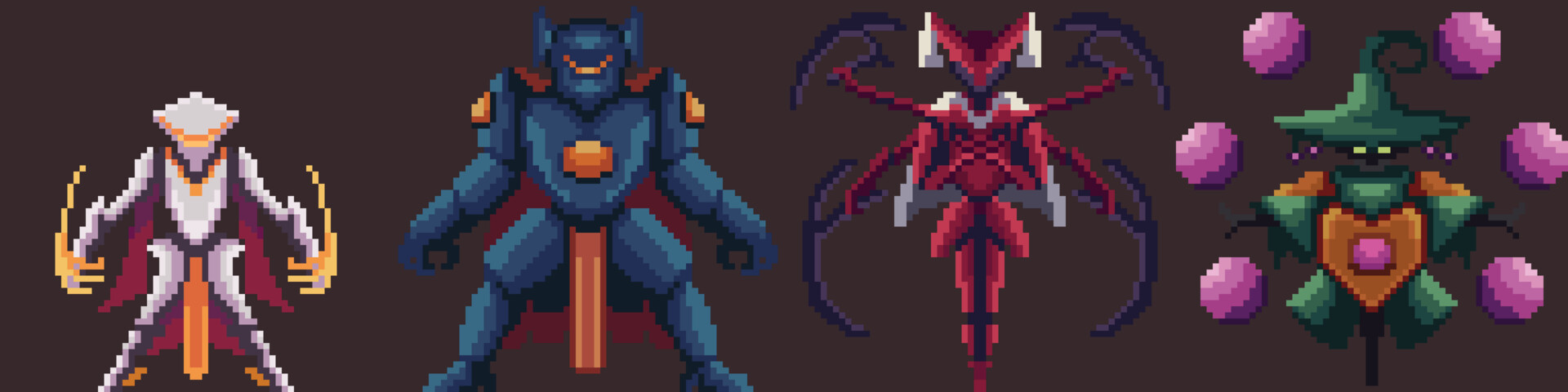 ArtStation - Pixel Art | Animated Symmetrical Characters