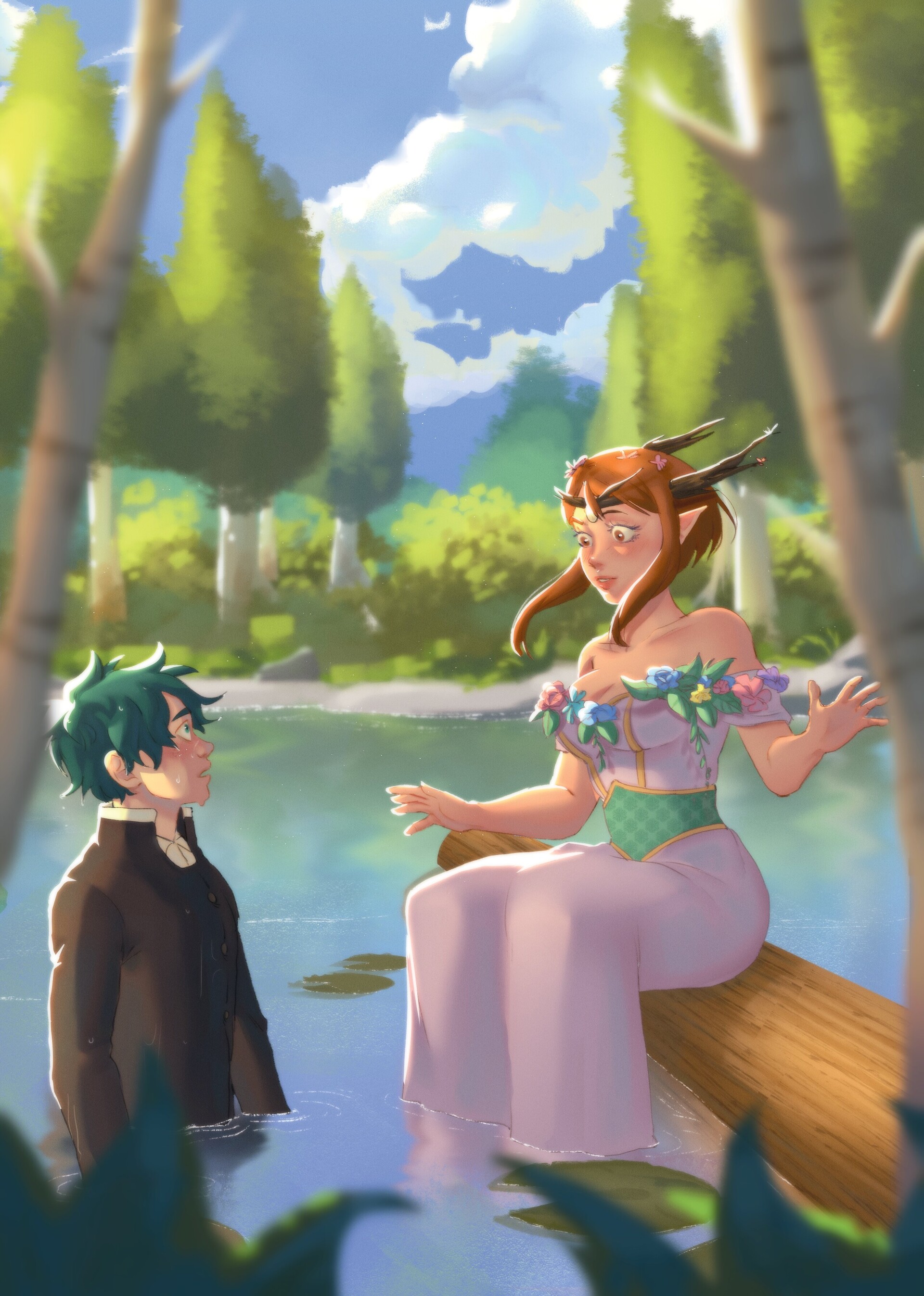 ArtStation - Izuocha - Fantasy AU