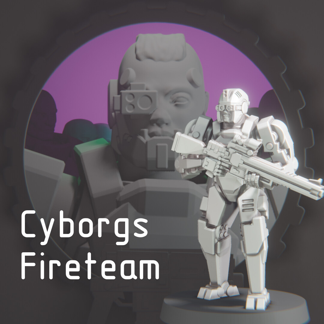 ArtStation - Cyborgs Fireteam
