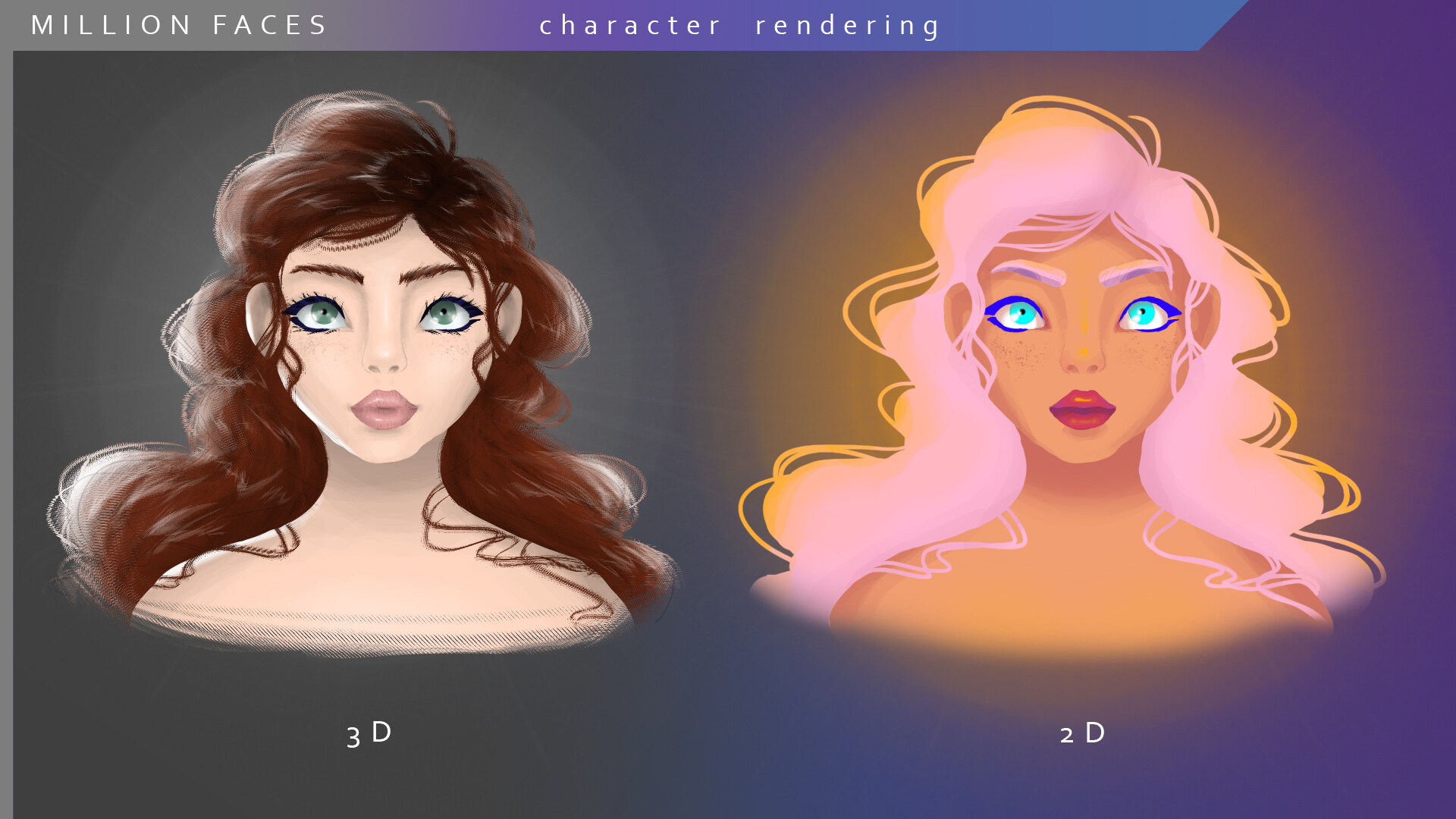 ArtStation - MILLION FACES PROJECT - Character rendering