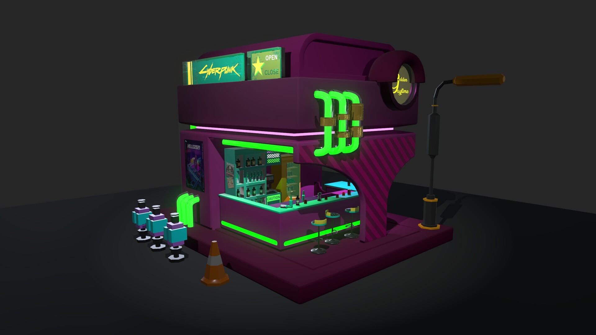 ArtStation - Alchemy Cyber Bar