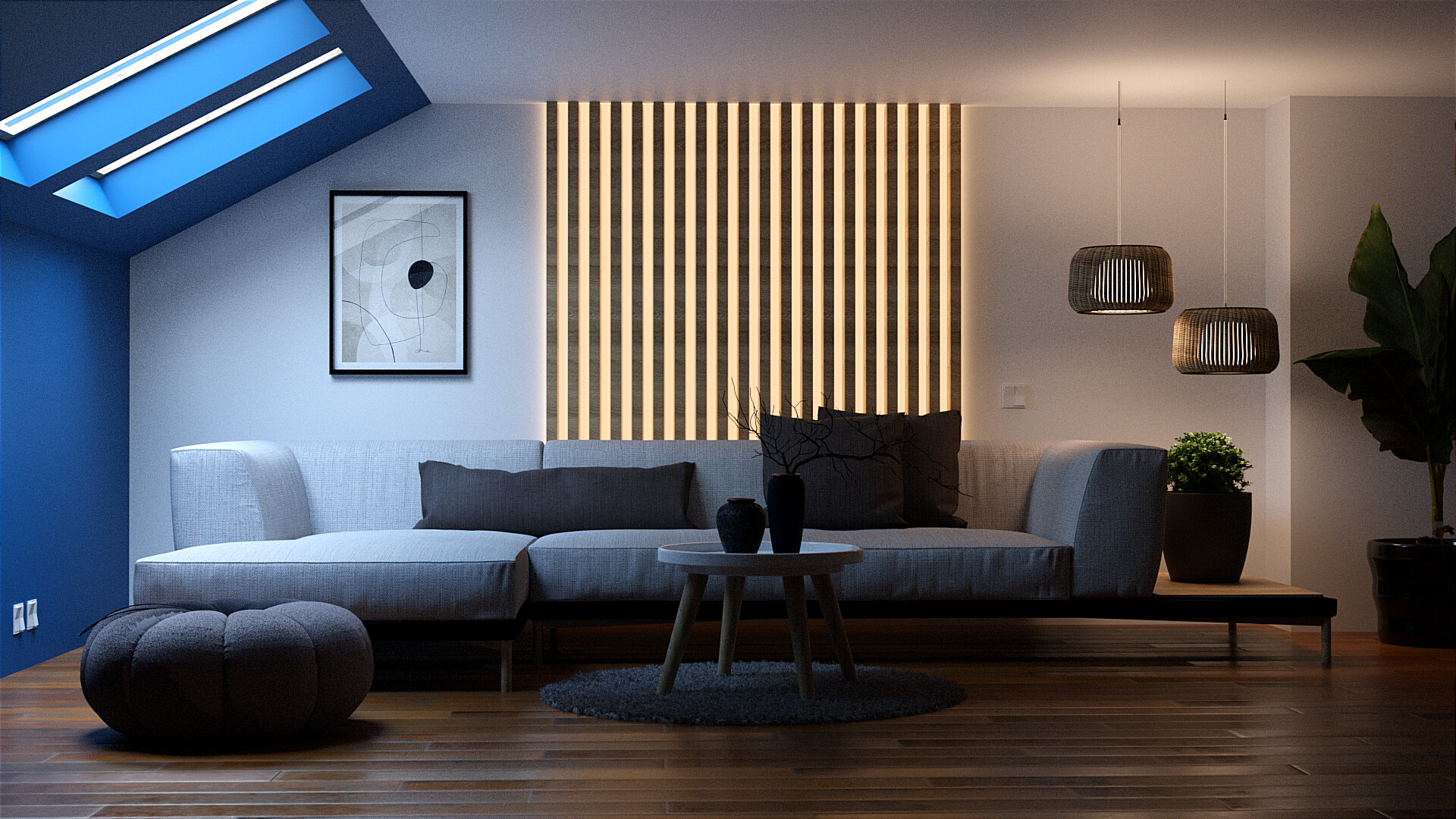 ArtStation - Blue salon