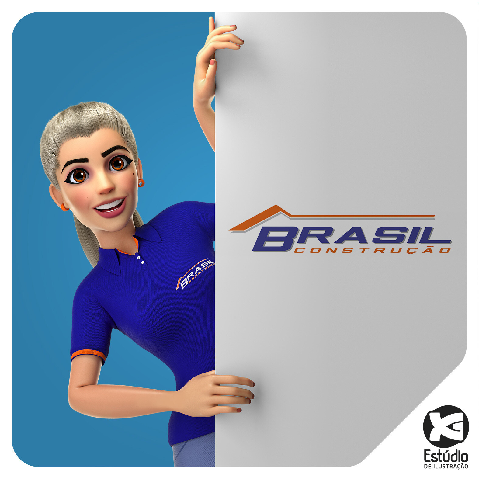 Xiko Gomez - MASCOTE 3D PERSONA / BRASIL CONSTRUÇÕES