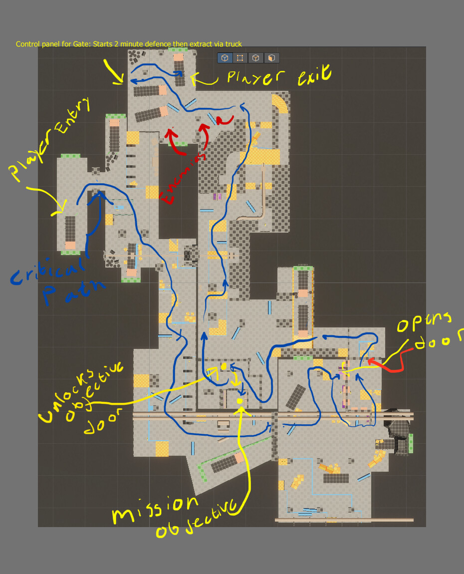Jeff Persson - Level Design - FPS Shooter Project Part #1 - Graybox