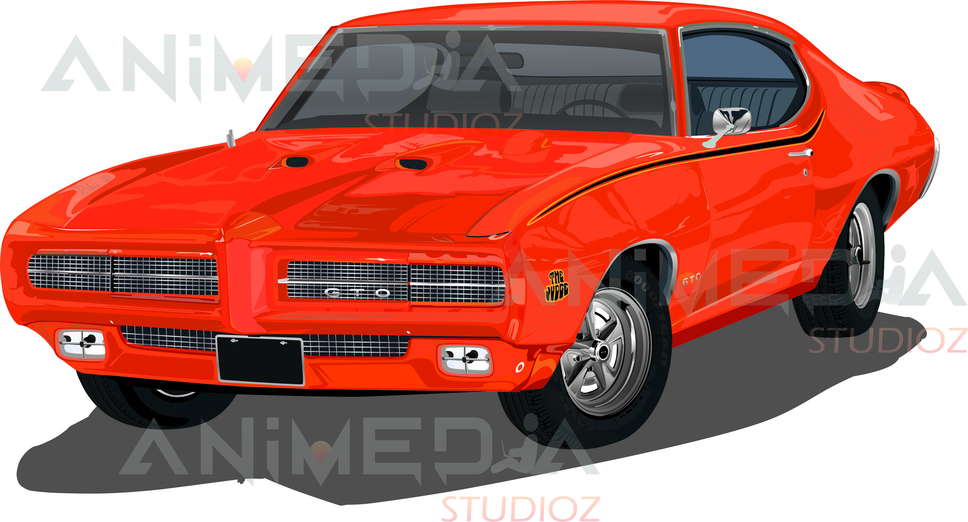 ArtStation - I969 gto judge 3d illustration