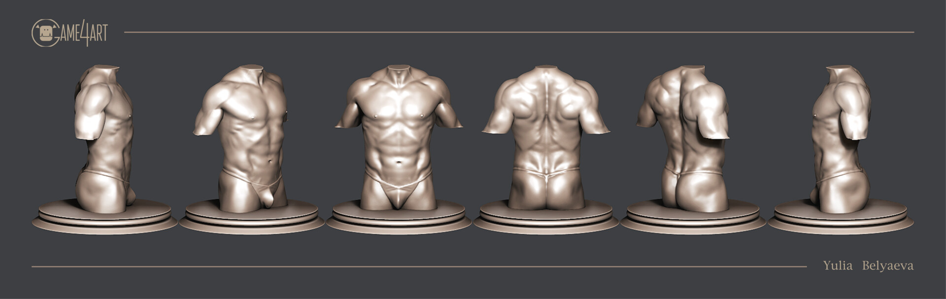 ArtStation - Skull & Body - 3D Character Model - Anatomy