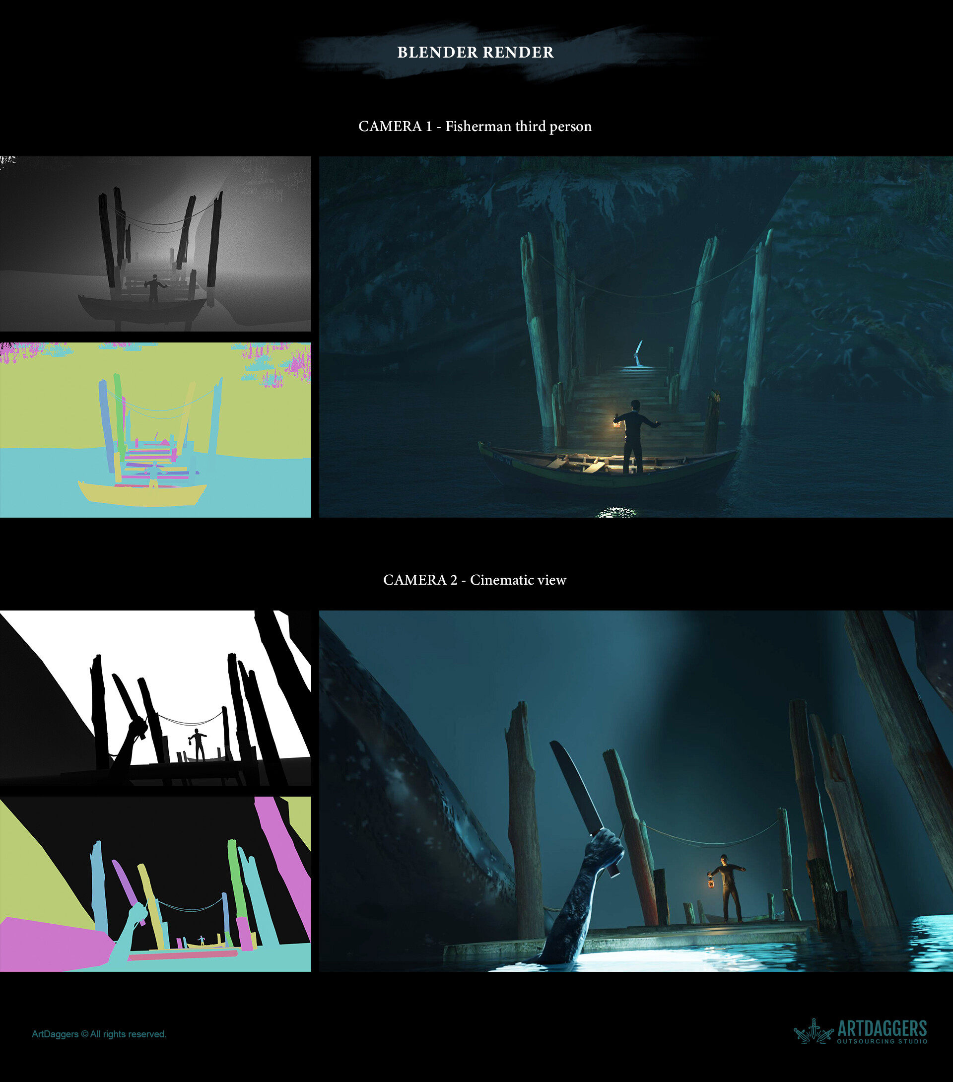 Artdaggers Outsourcing Studio - DESTERRO - Horror game concept art