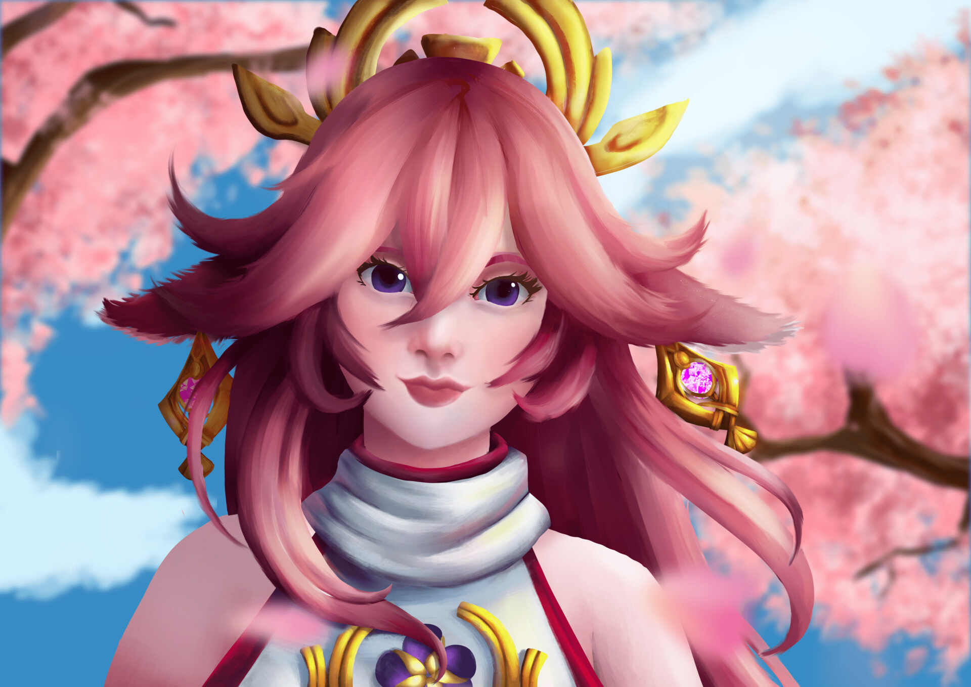 ArtStation - Yae Miko Fan Art