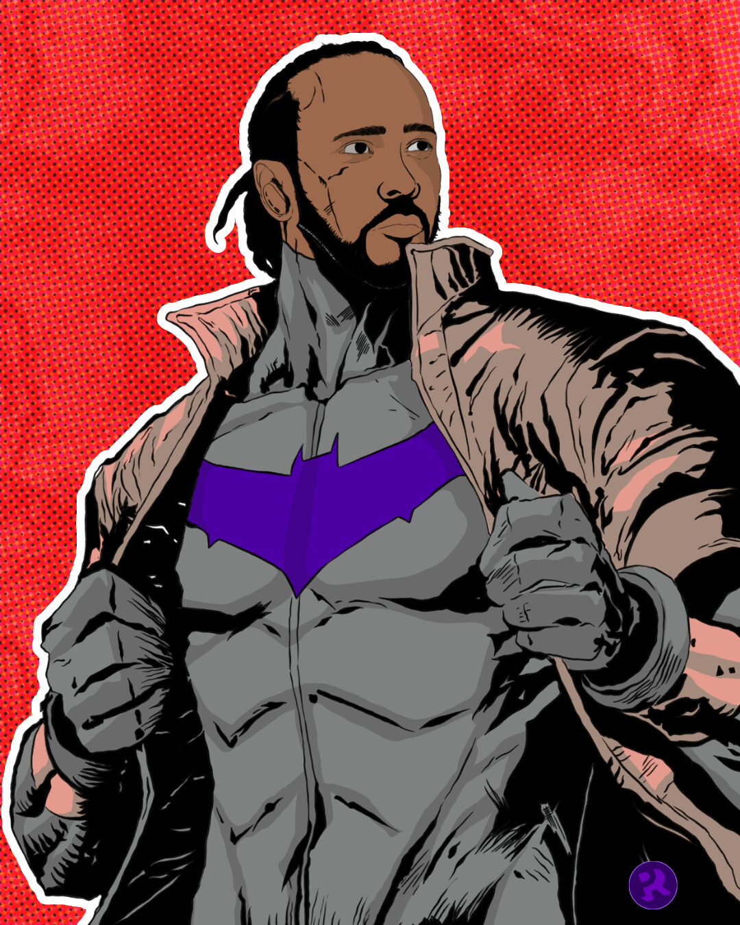 ArtStation - Lewis Hamilton x Red Hood