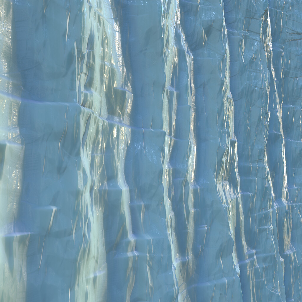 ArtStation - Ice Cliff Material Study