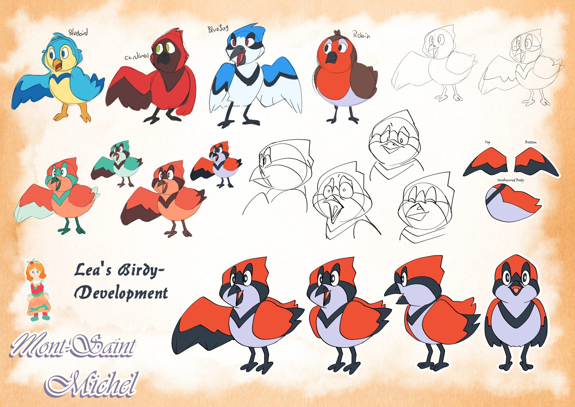 Athena Lord - Mont Saint Michel - Initial Character Models for Animatic