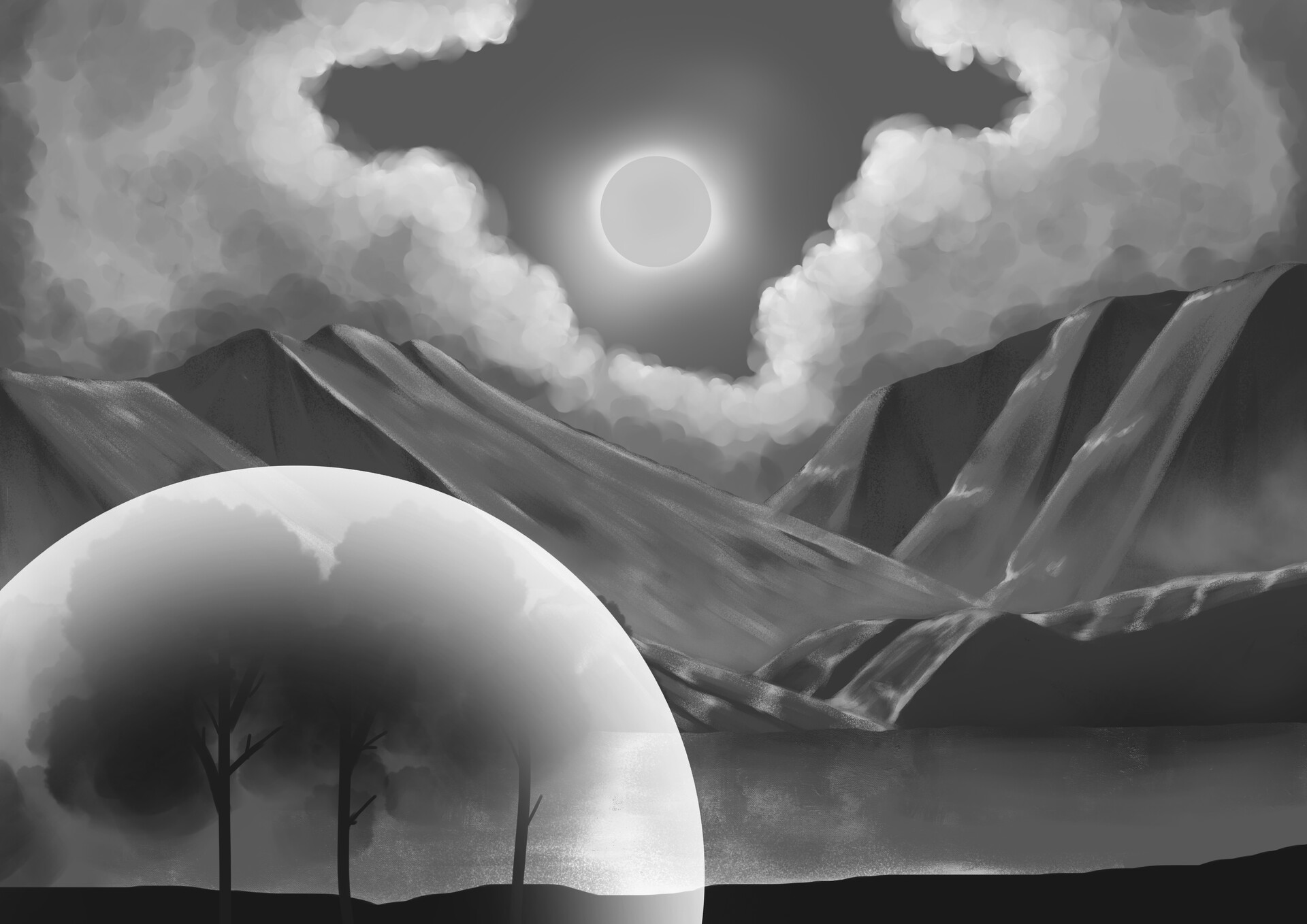 ArtStation - Environment Value Study 2 - Mars World