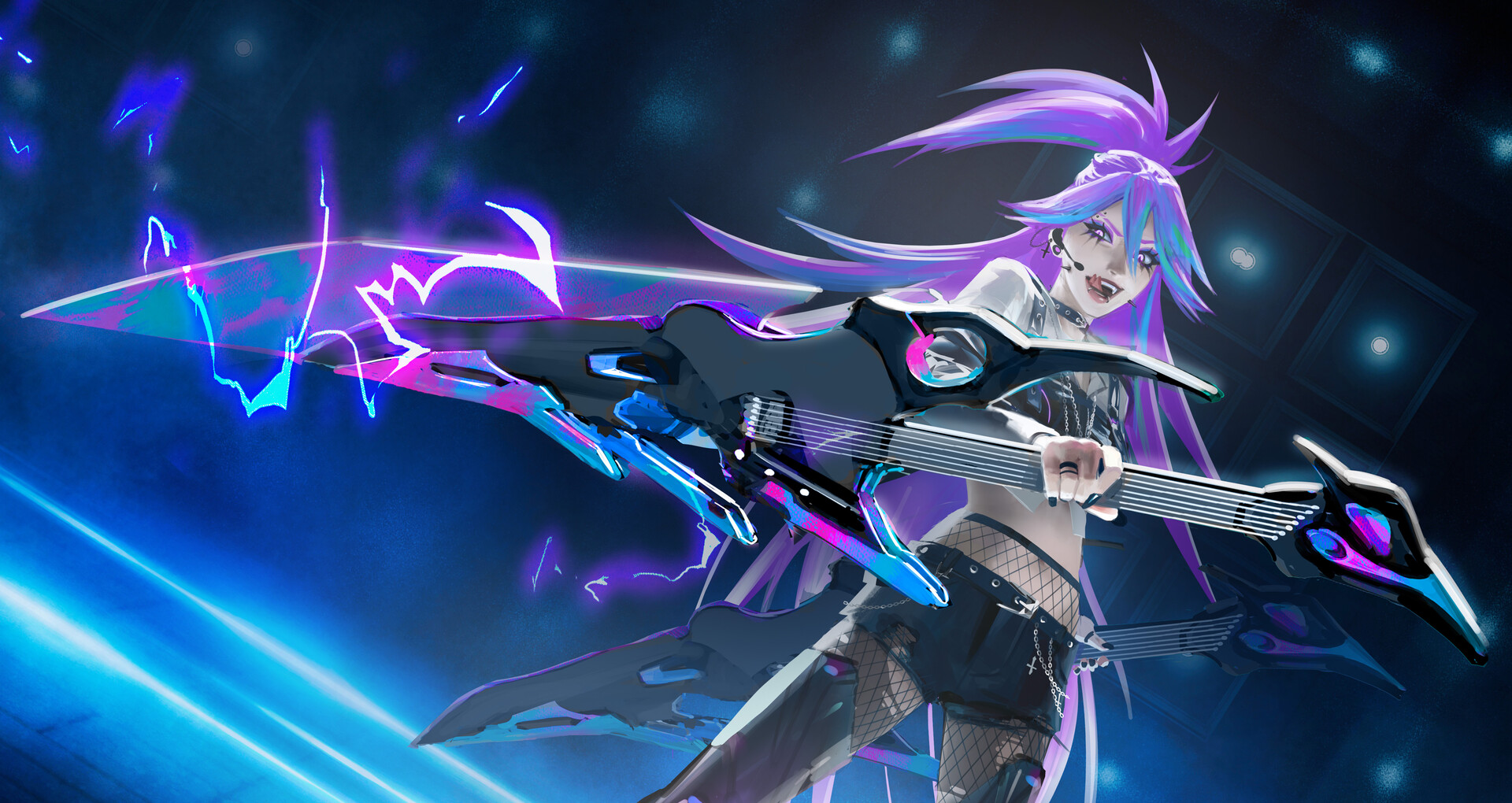 ArtStation - Scifi Rocker girl concept