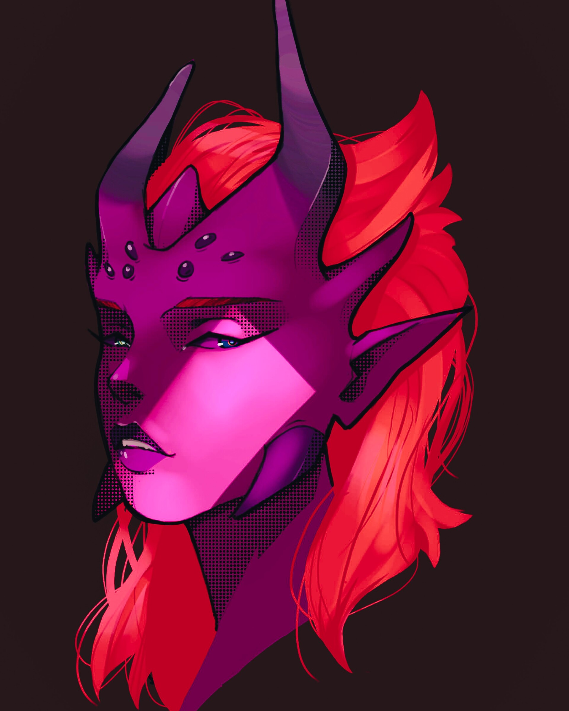 ArtStation - Tiefling portrait