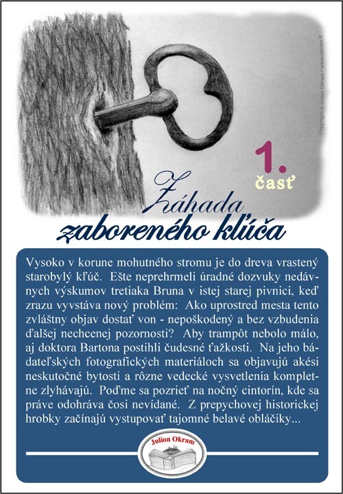 Julion Okram - Záhada zaboreného kľúča, 1∙ časť -- Book Cover (Slovak)