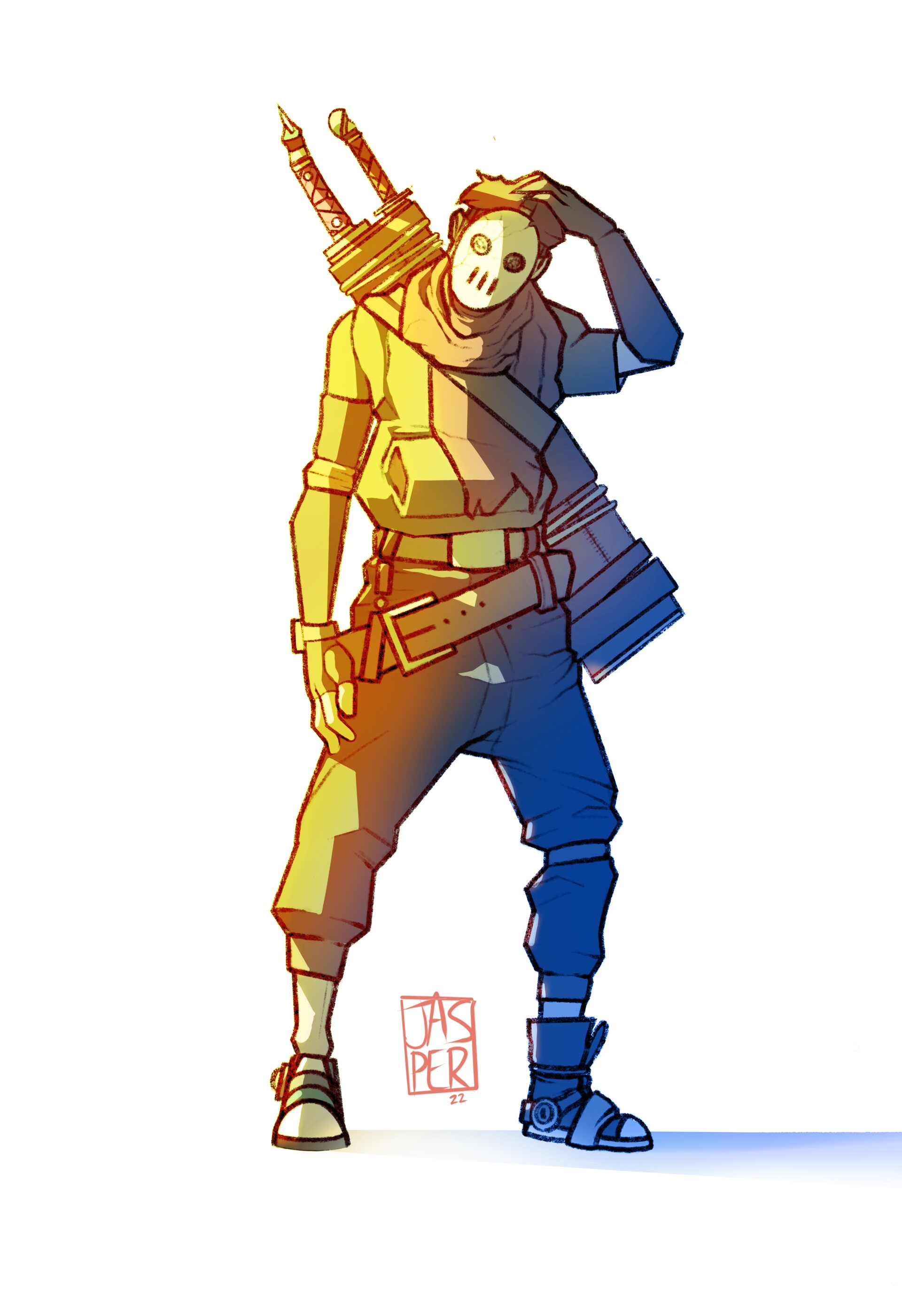 ArtStation - Mercenary: Ike the two blade