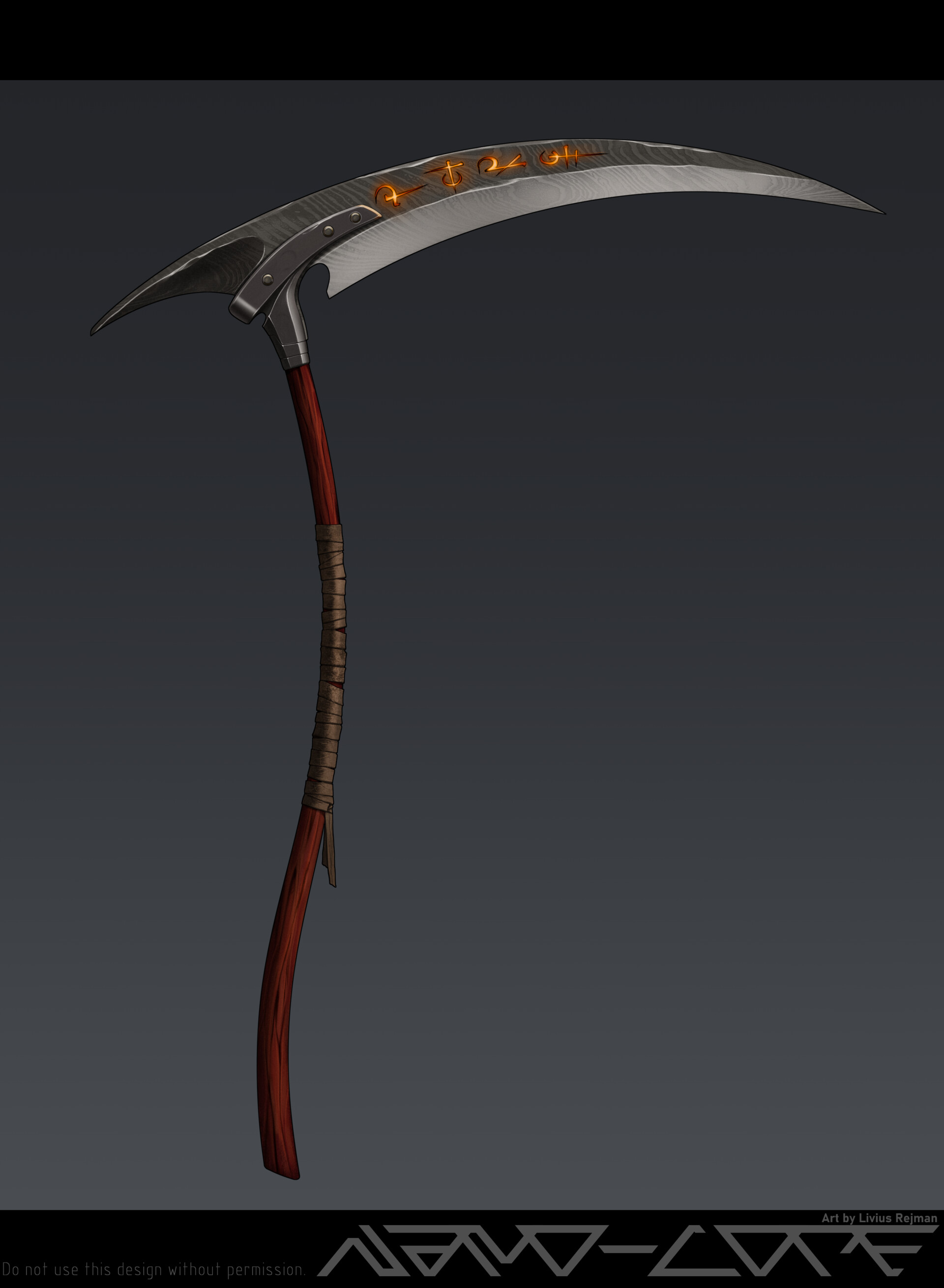 ArtStation - Reaper rune scythe