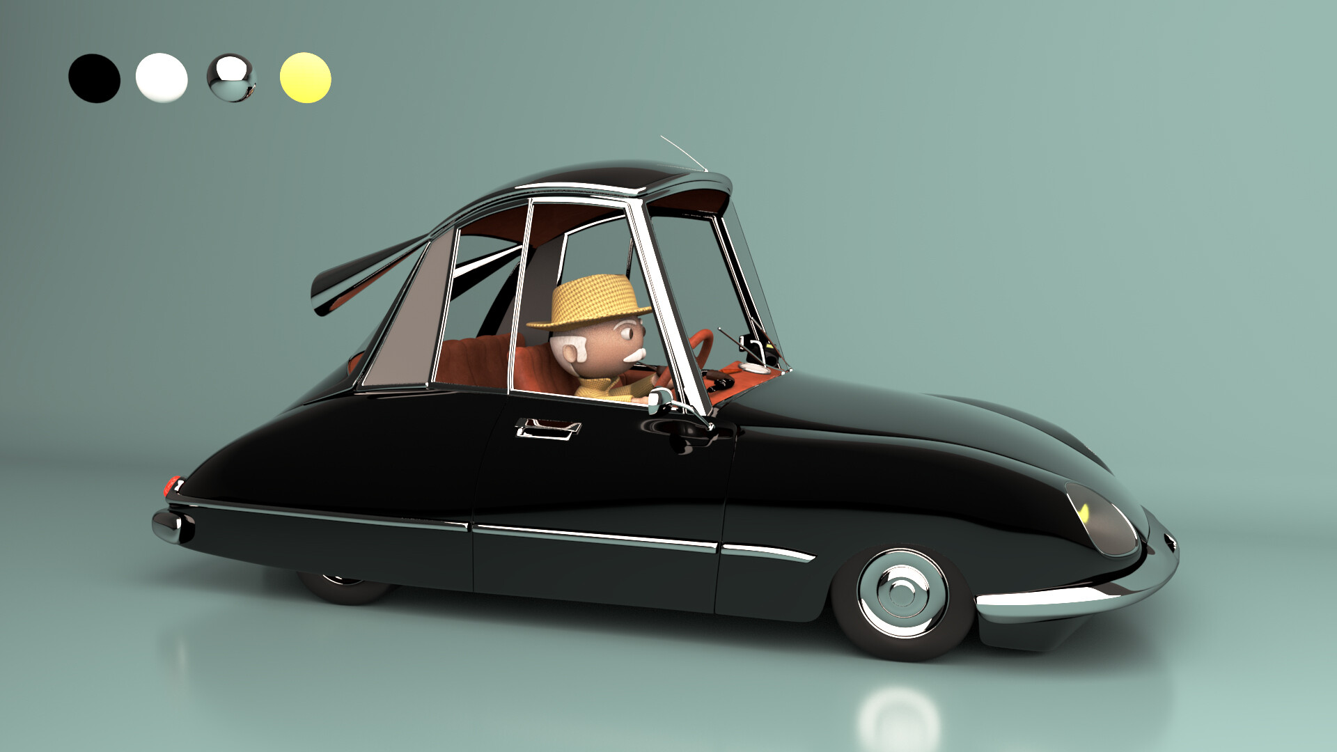 ArtStation - Citroen DS Cartoon