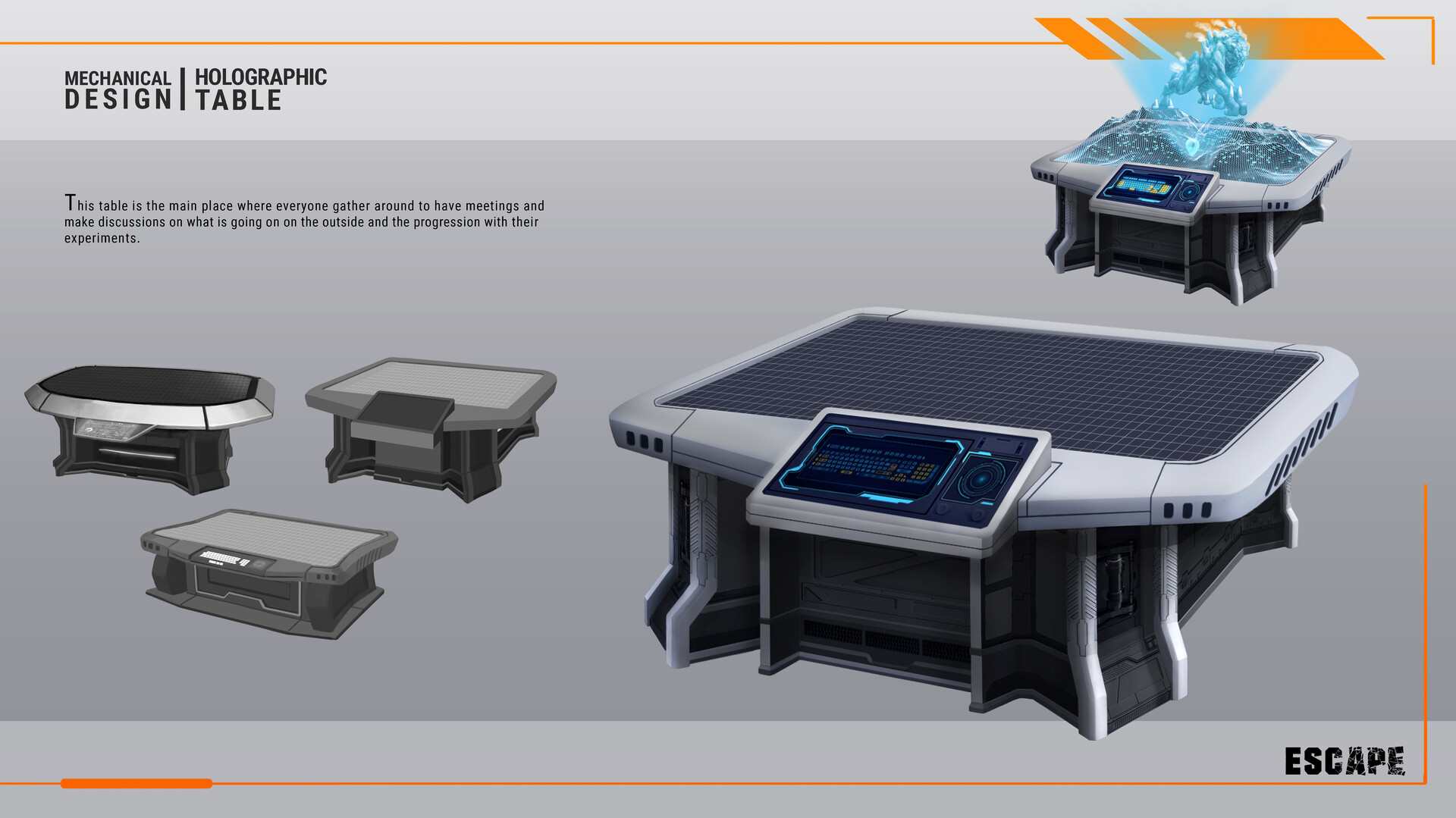 ArtStation - Holographic Table