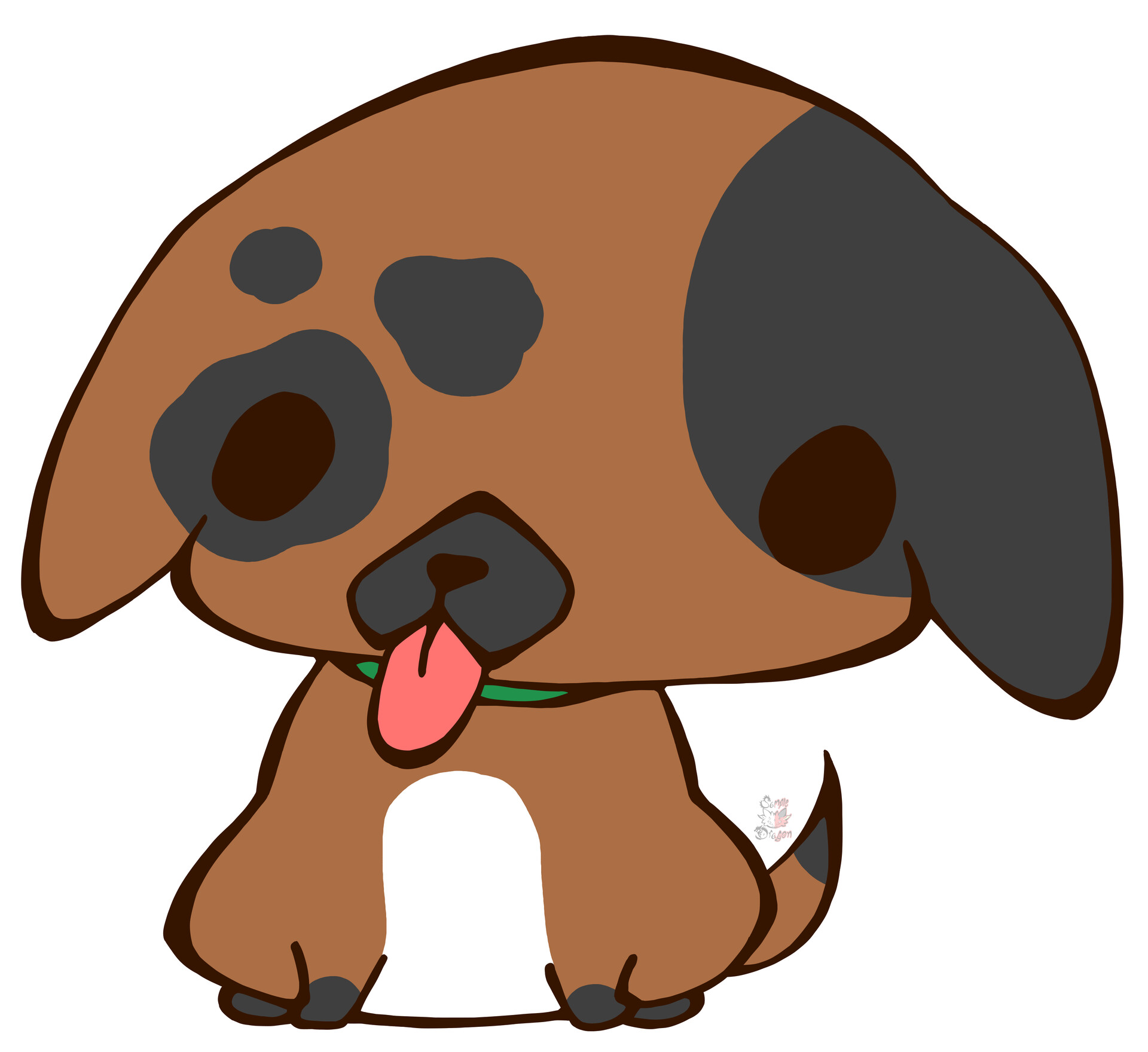 ArtStation - Chibi Blep Doggo Coloring Page Free2Use
