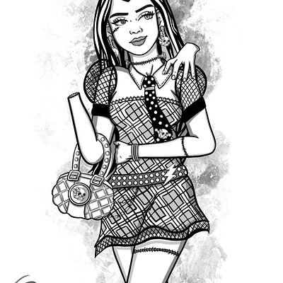 monster high frankie stein coloring pages