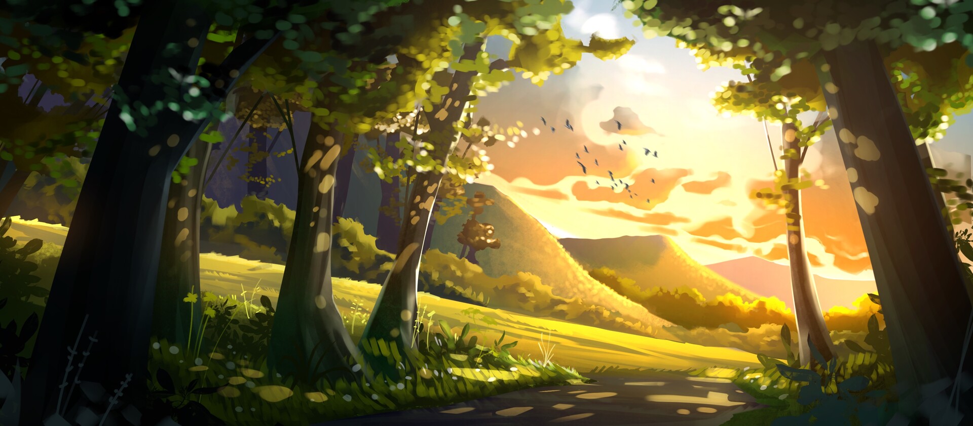 ArtStation - Landscape painting