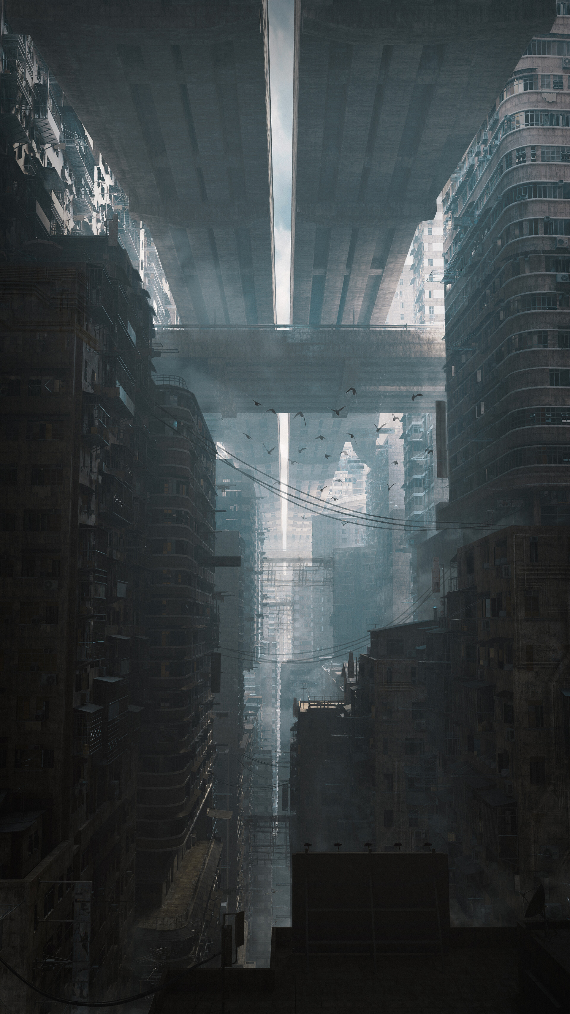 ArtStation - 2096 Kowloon Walled City - Interior