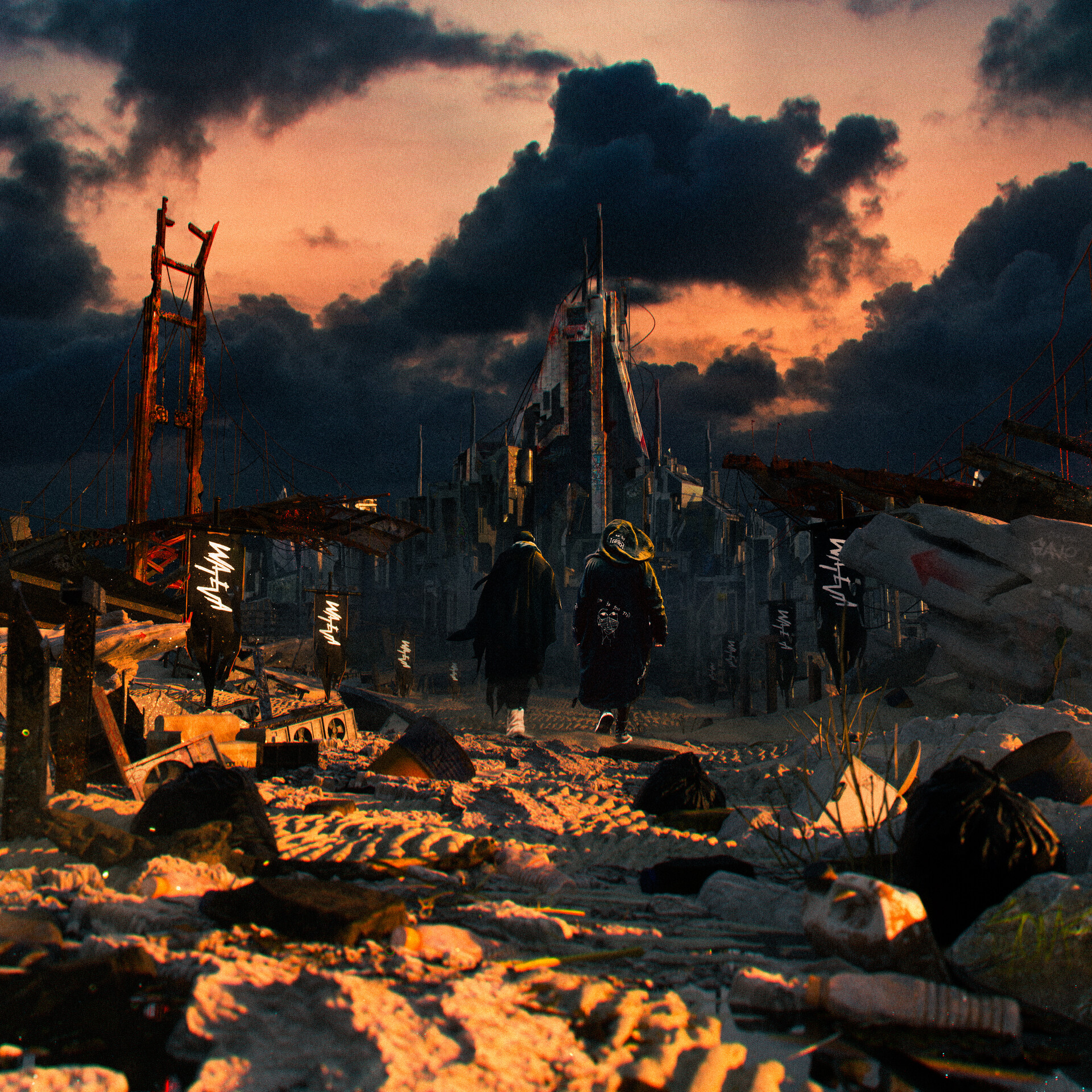 Marten Sion - Wateva Album Illustrations