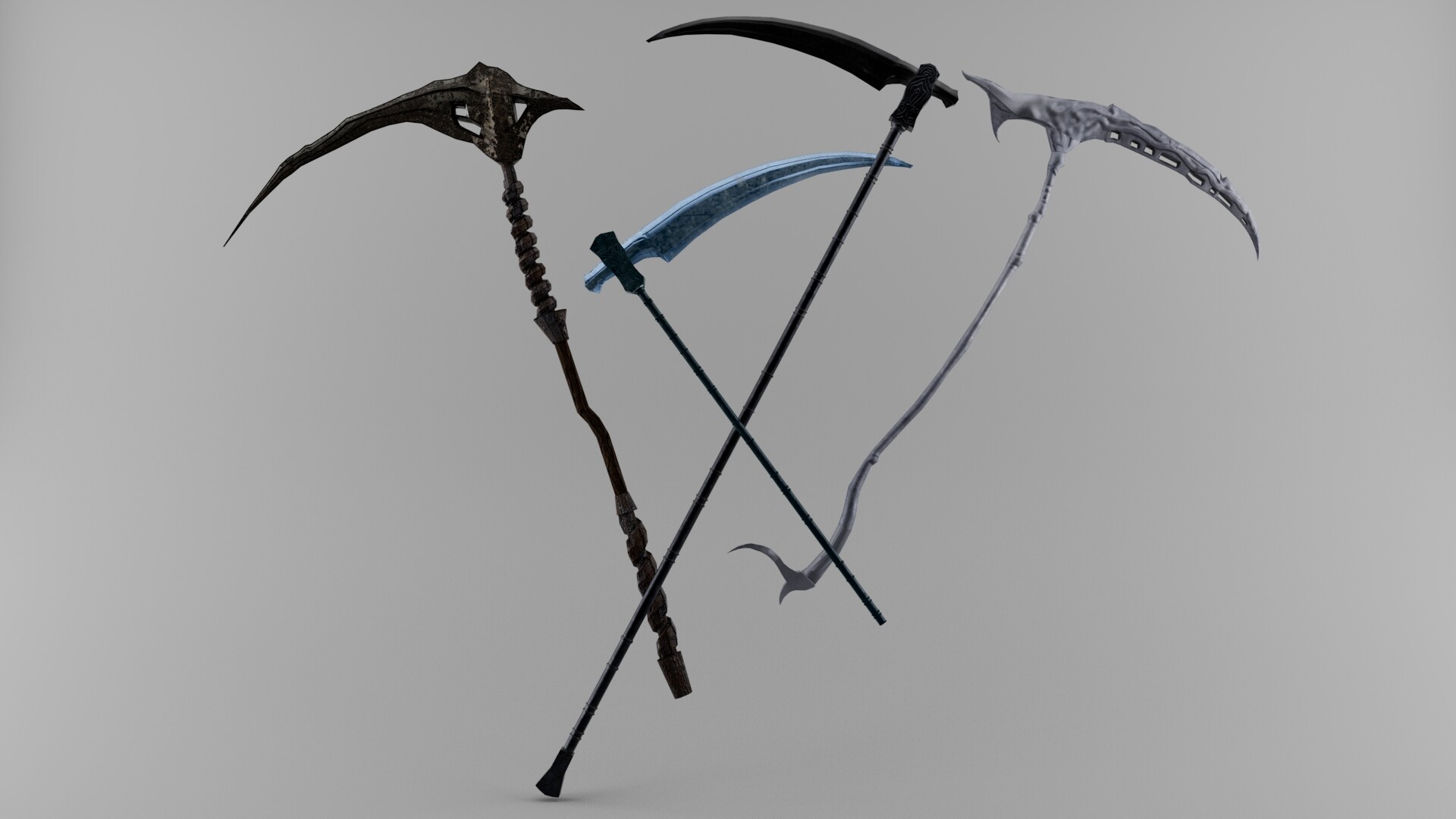 ArtStation - sister frieda ds3 with great corvian et pontif knight scyths