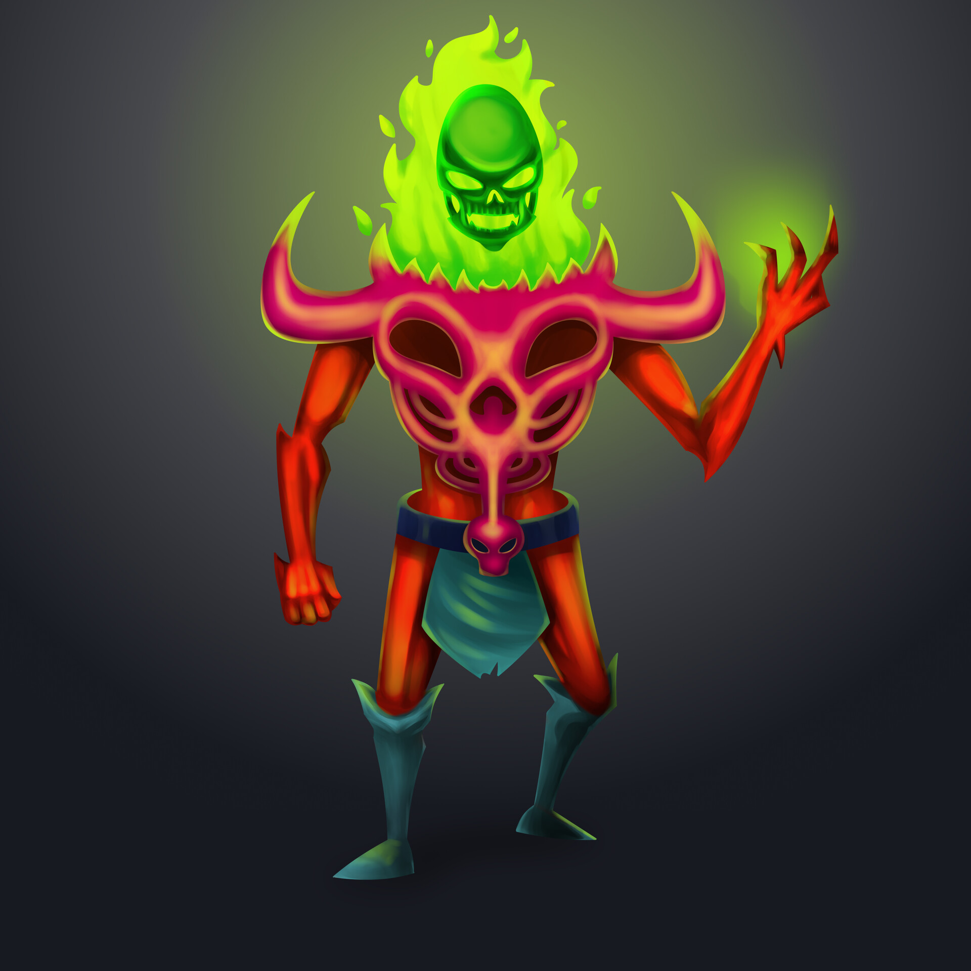 ArtStation - Evil demon character concept