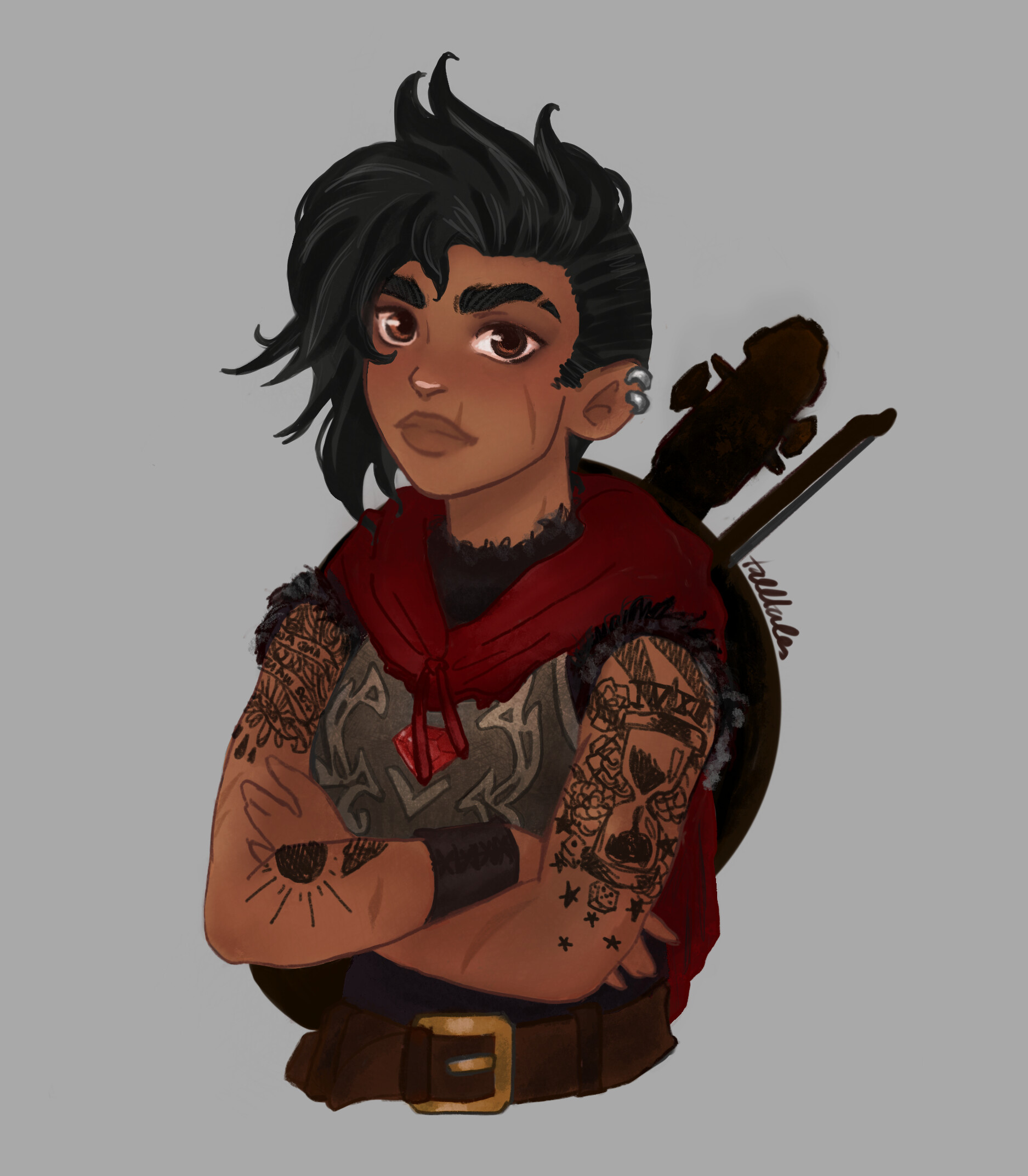 ArtStation - Riff Spindle, Halfling Bard