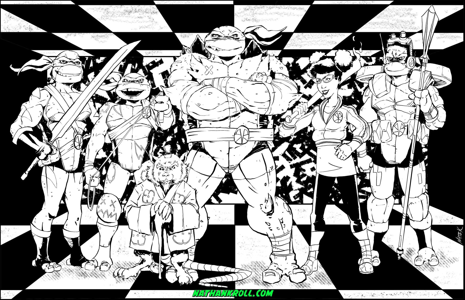 1987 tmnt coloring pages